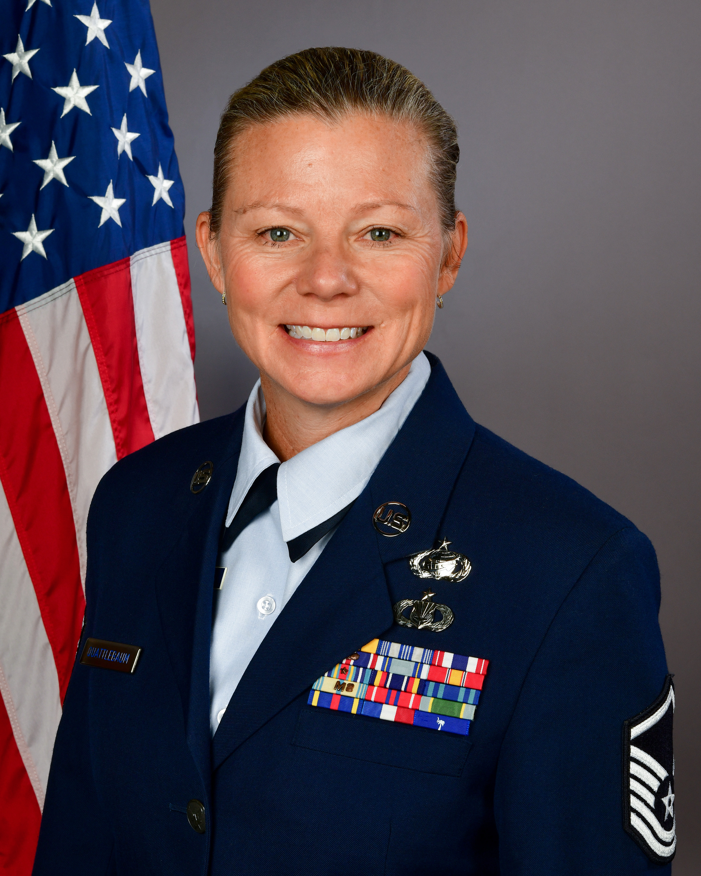 U.S. Air Force Master Sgt. Laura Quattlebaum portrait