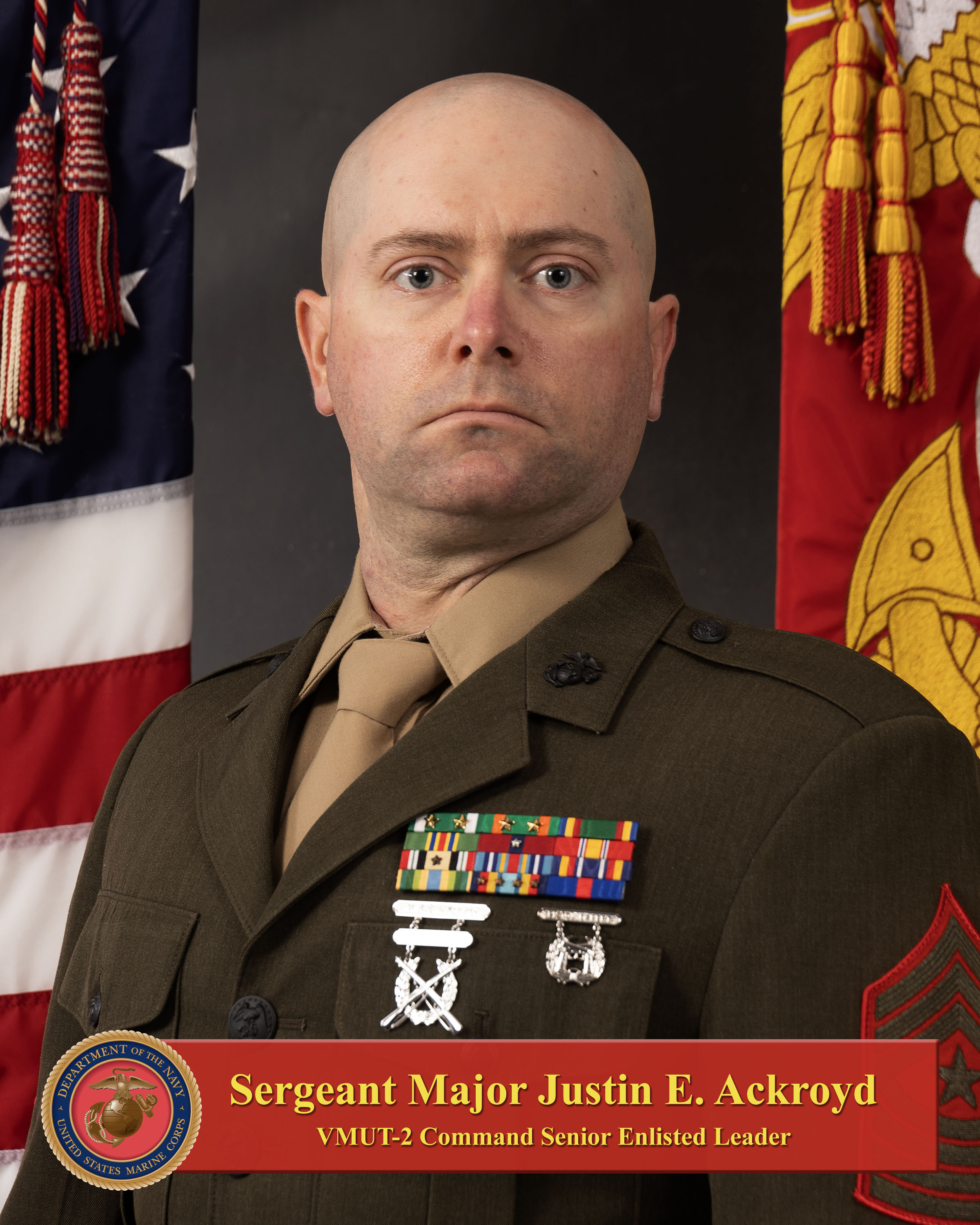 Sergeant Major Justin E. Ackroyd > 2nd Marine Aircraft Wing > Command Biography