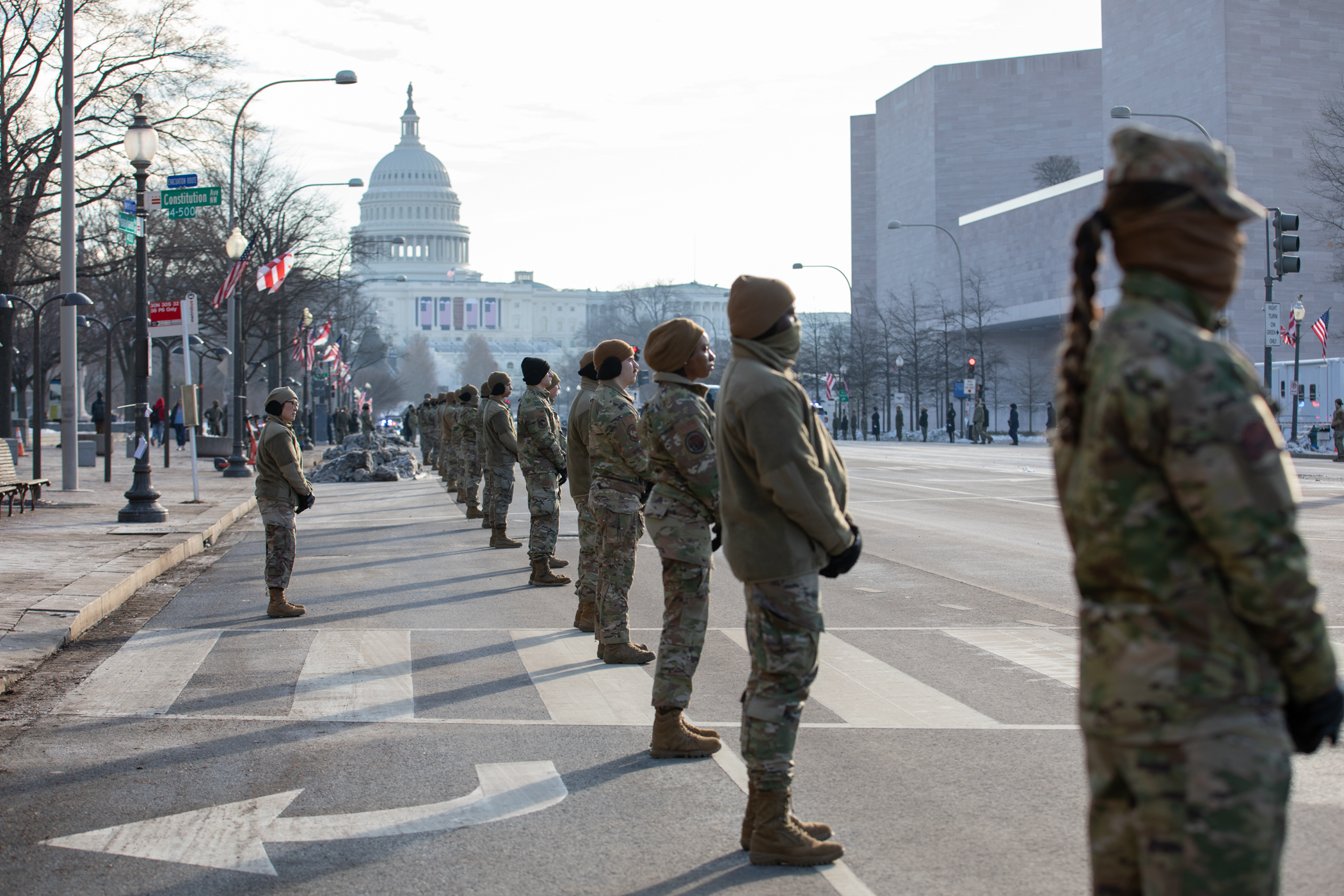 Airmen rehearse roles for inauguration