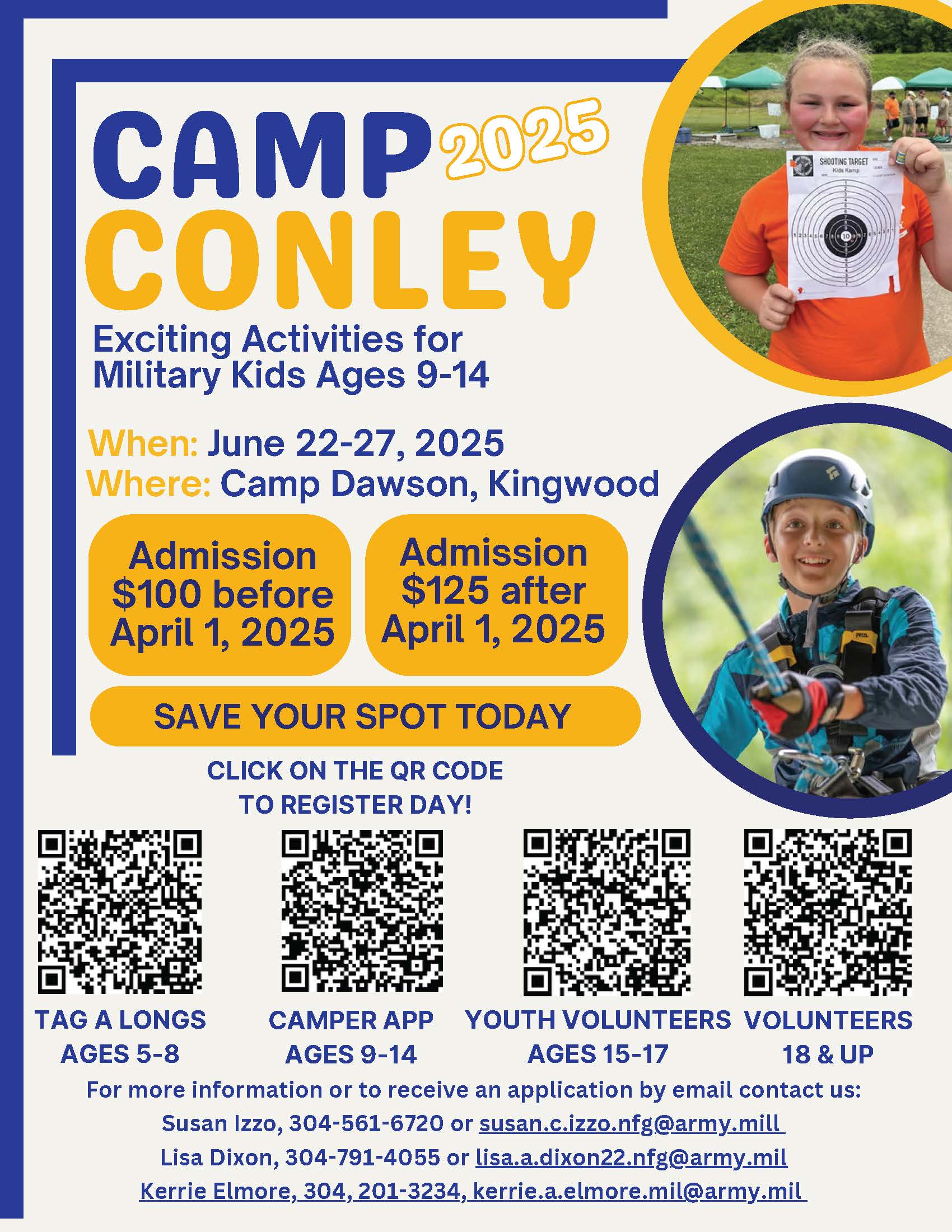 Camp Conley 2025 applications released > West Virginia National Guard ...