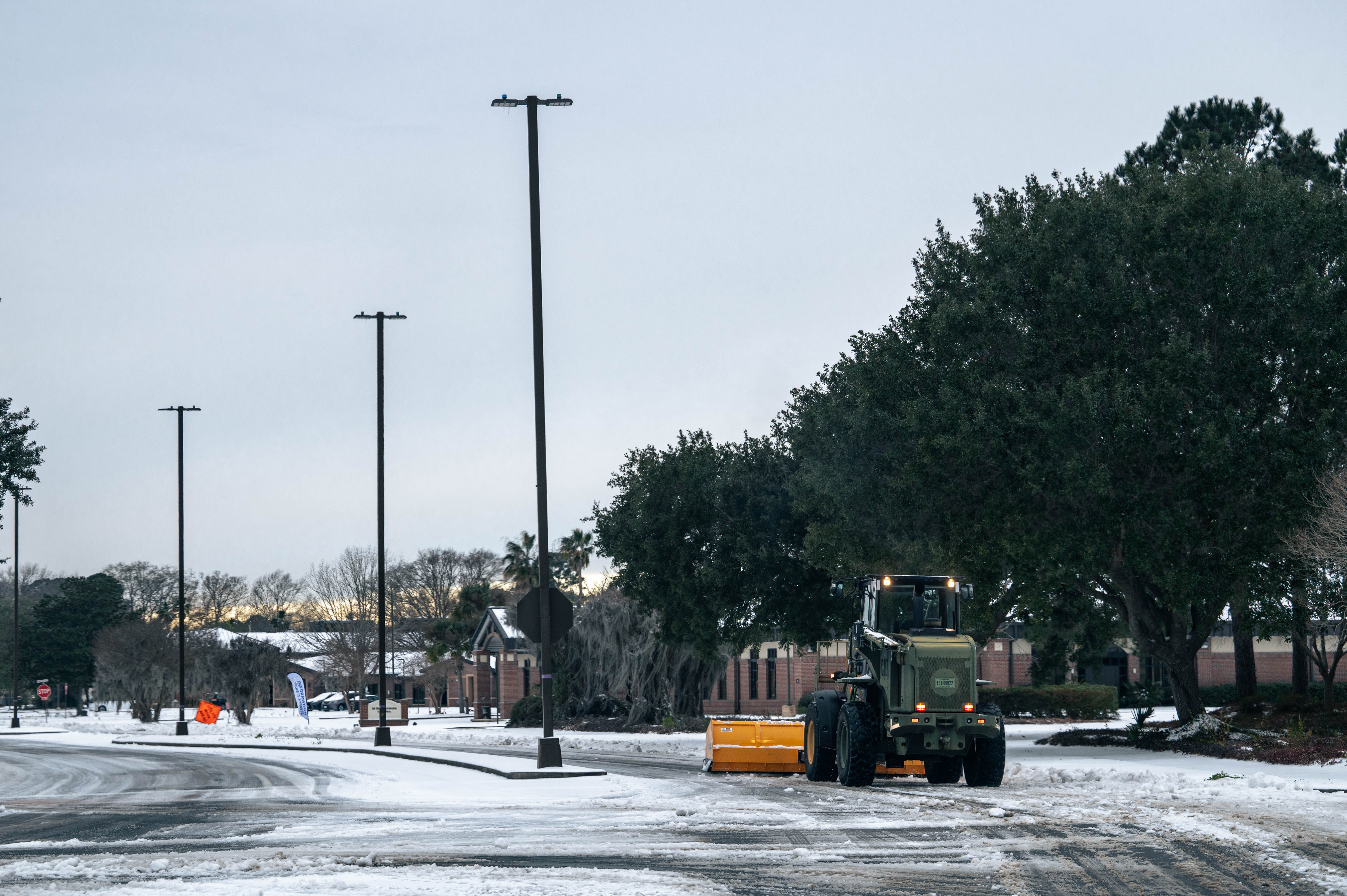 Winter storm can't ground Joint Base Charleston: Essential personnel ...