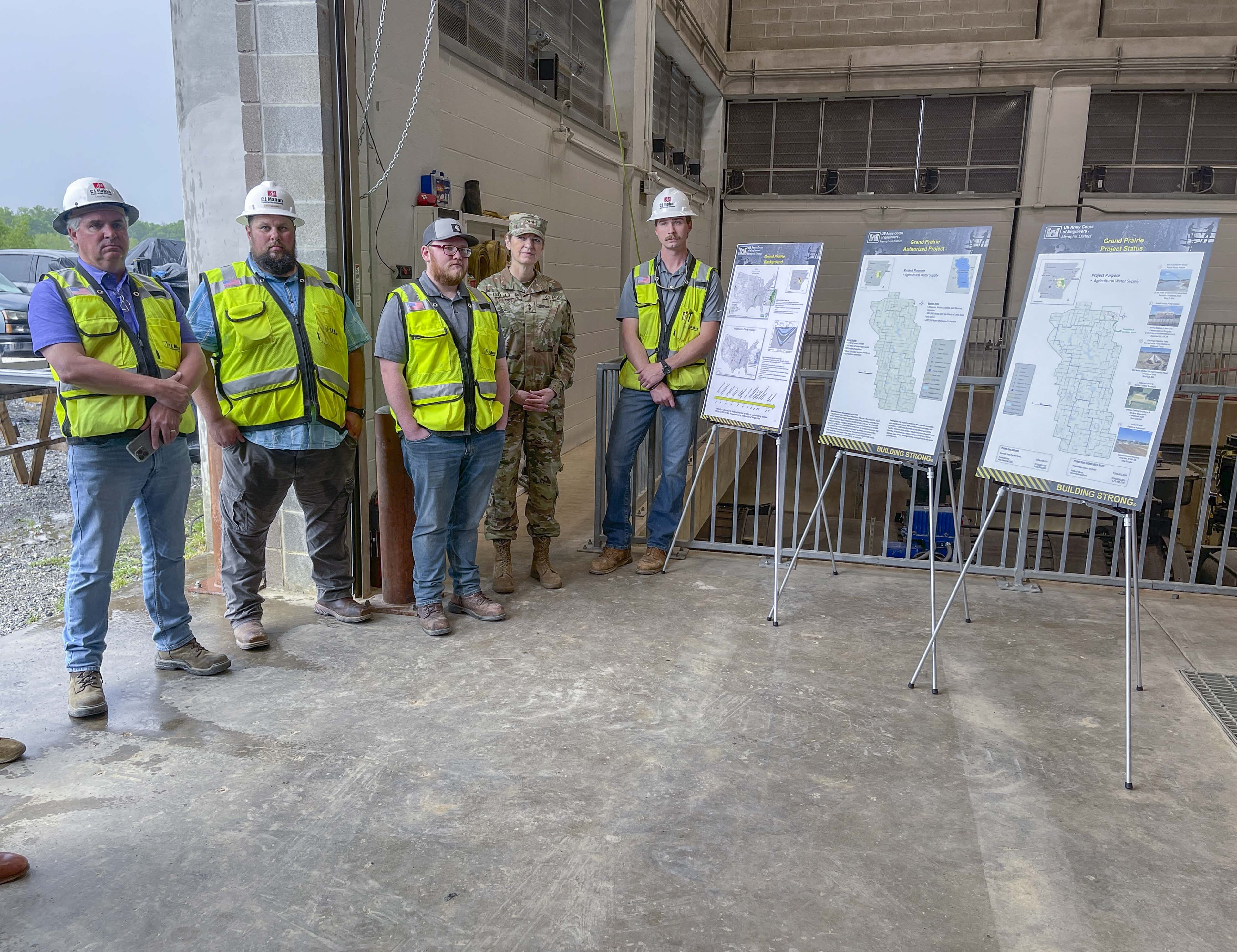 Project Tour | MVD Commanding General visits Grand Prairie Pumping ...