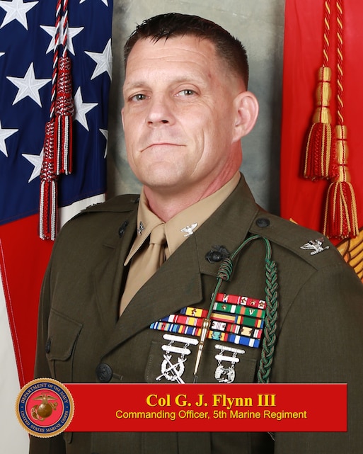 Colonel G. J. Flynn > 1st Marine Division > Biography