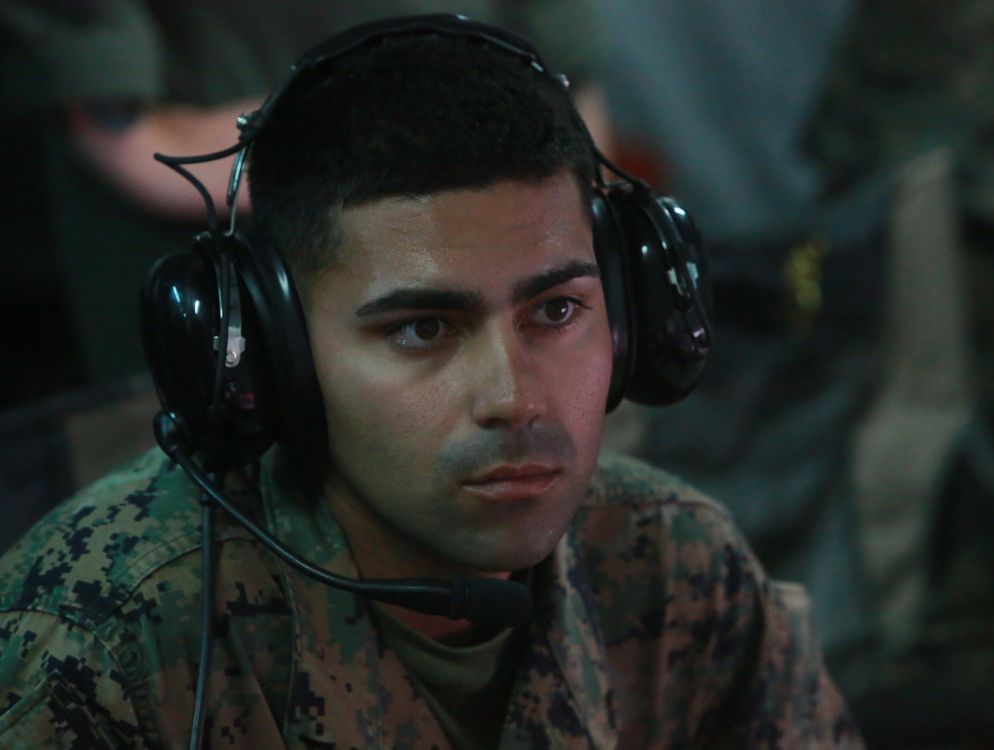 U.S. Marines conduct a mock Combat Operations Center (COC) at Atlantic ...