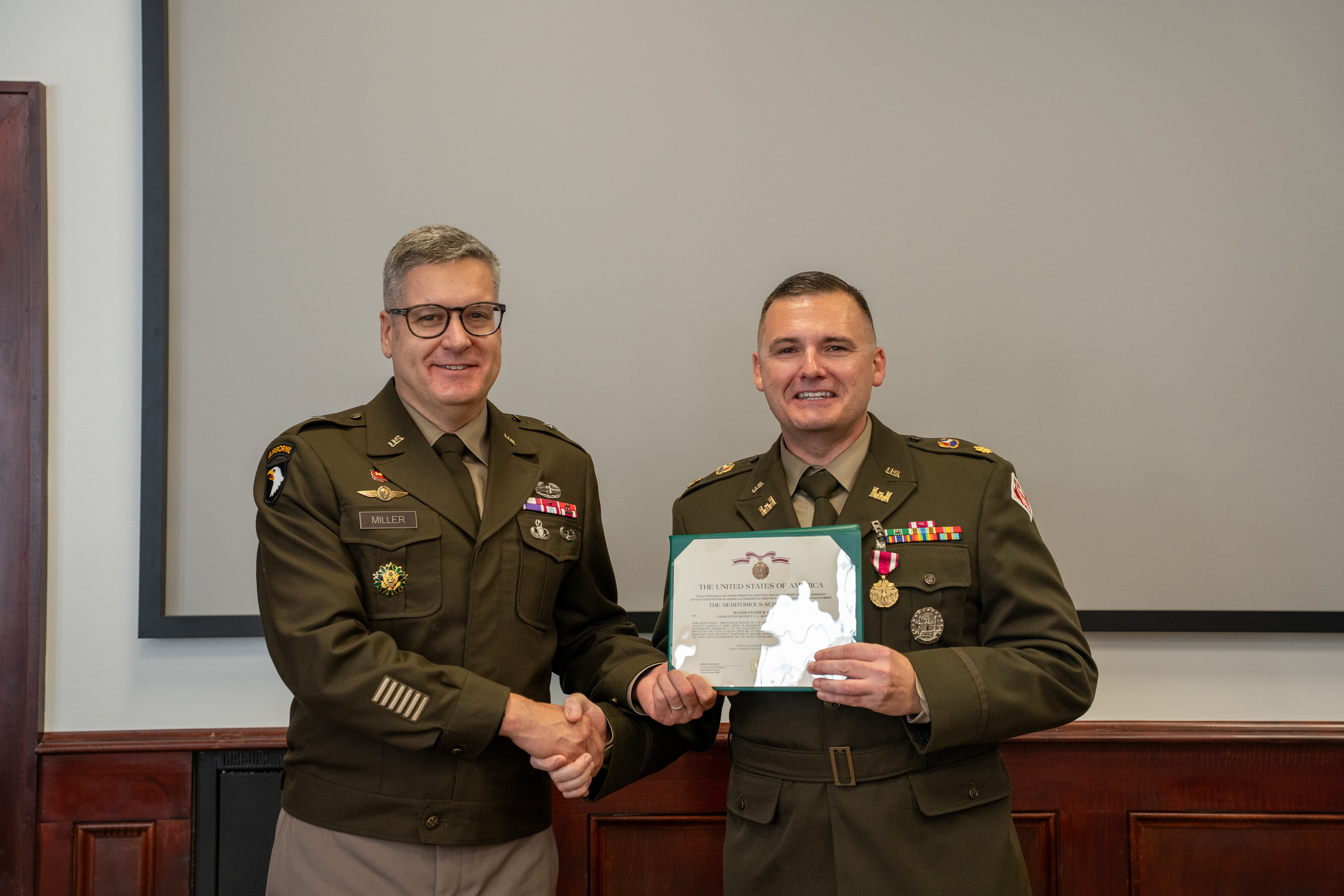 U.S. Army Corps of Engineers Charleston District Change of Comma