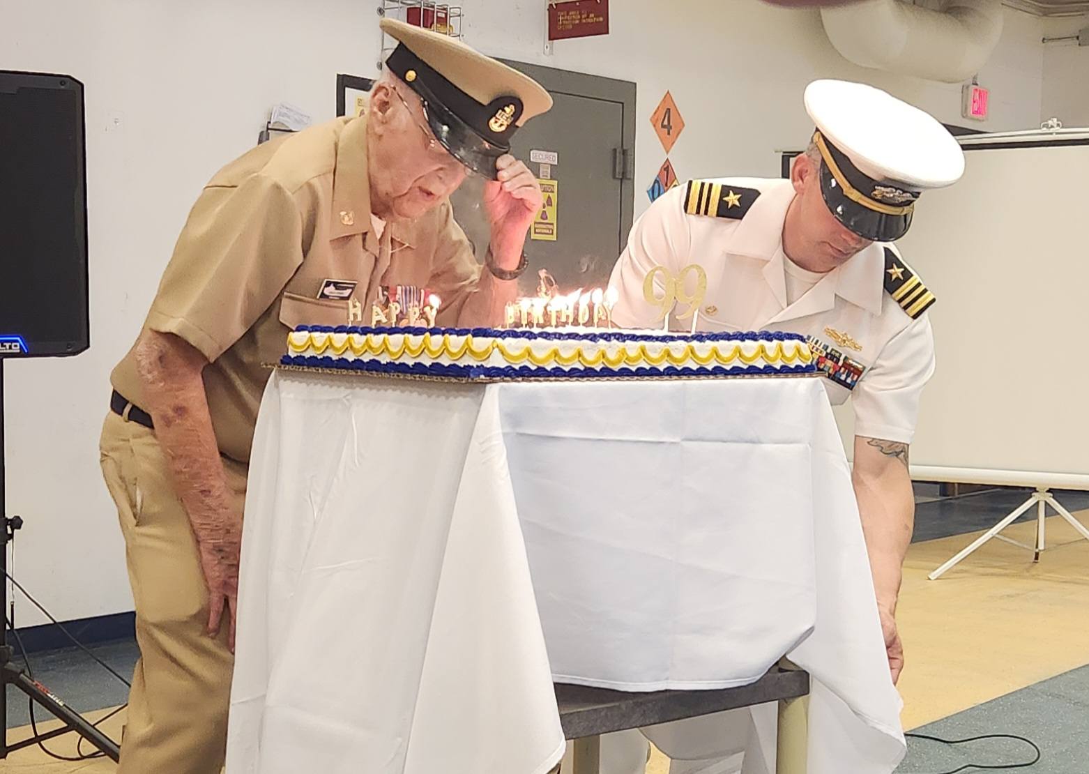 NRC Rock Island Sailors Honor World War II Veteran on his 99th Birthday ...