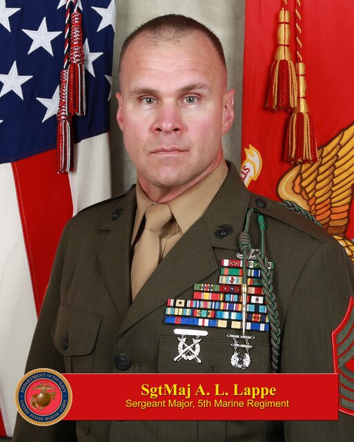 Sergeant Major Anthony L. Lappe > 1st Marine Division > Biography
