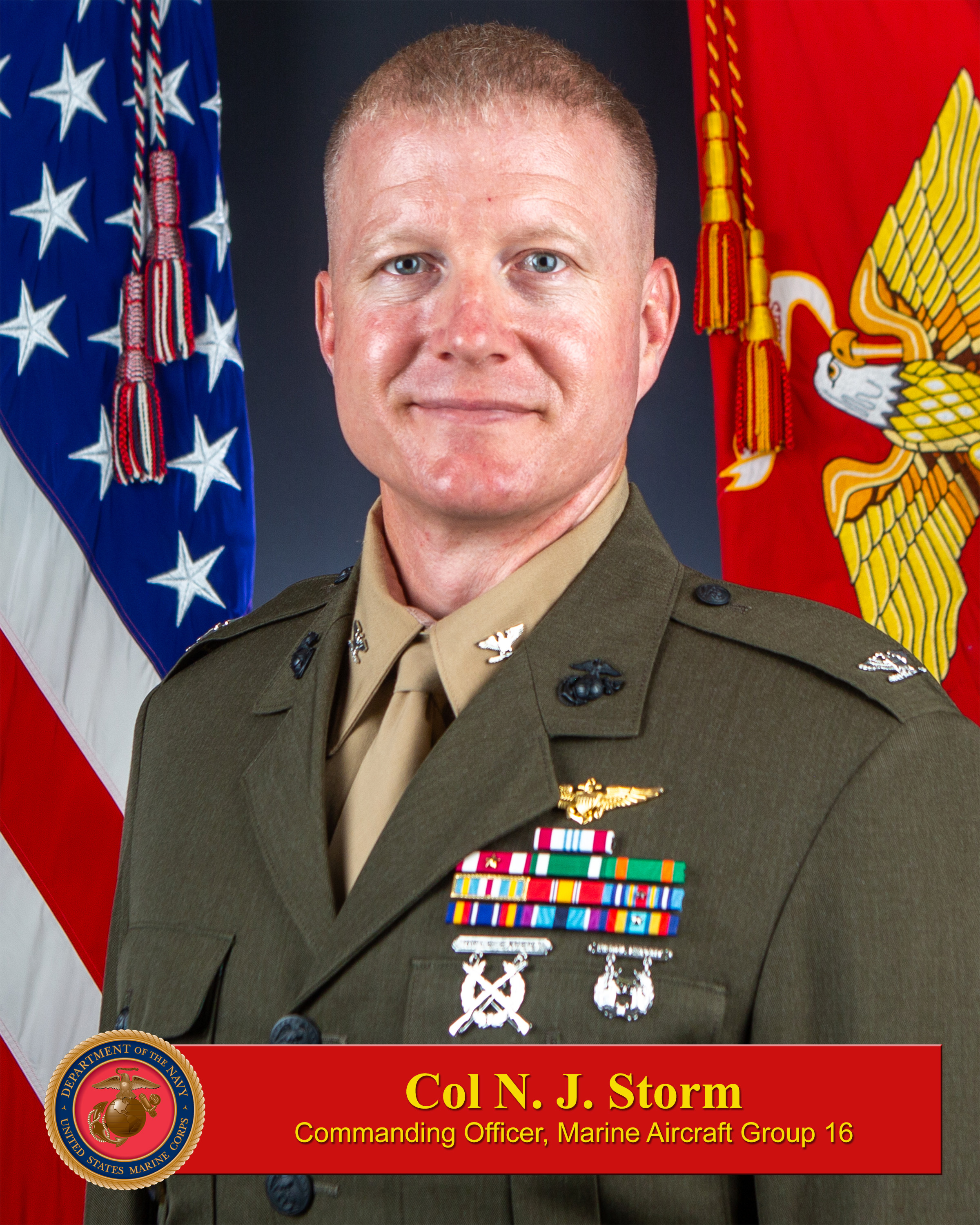 Colonel Nathan J. Storm > 3rd Marine Aircraft Wing > Biography