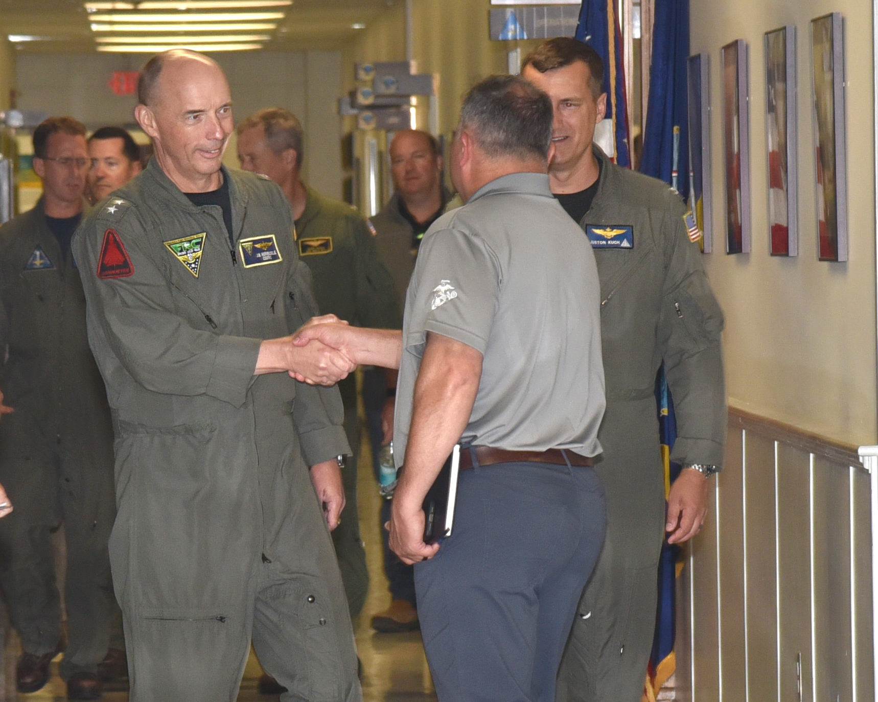 Rear Admirals Visit Training Air Wing One