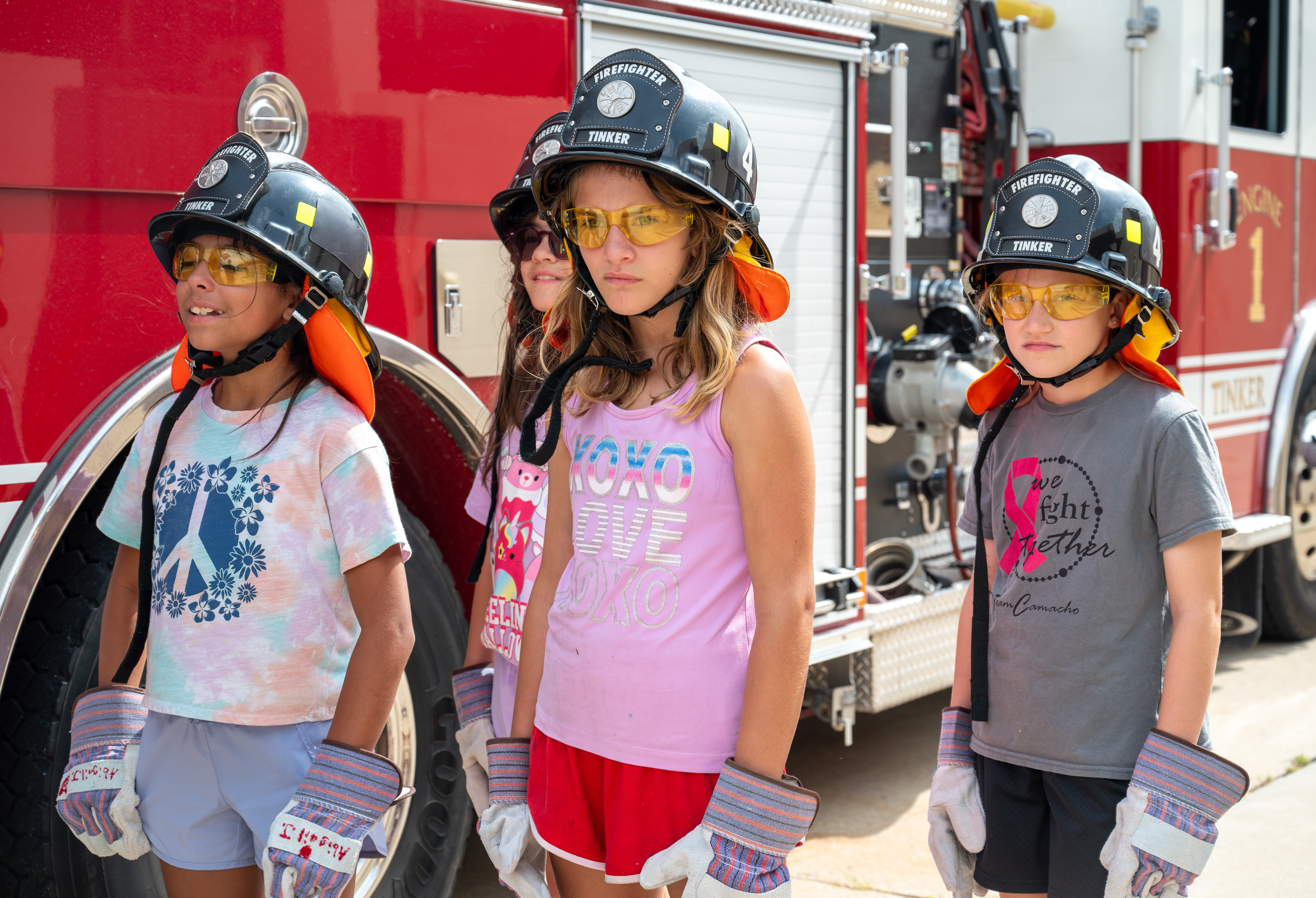 Future heroes in training: Tinker hosts first junior firefighter camp
