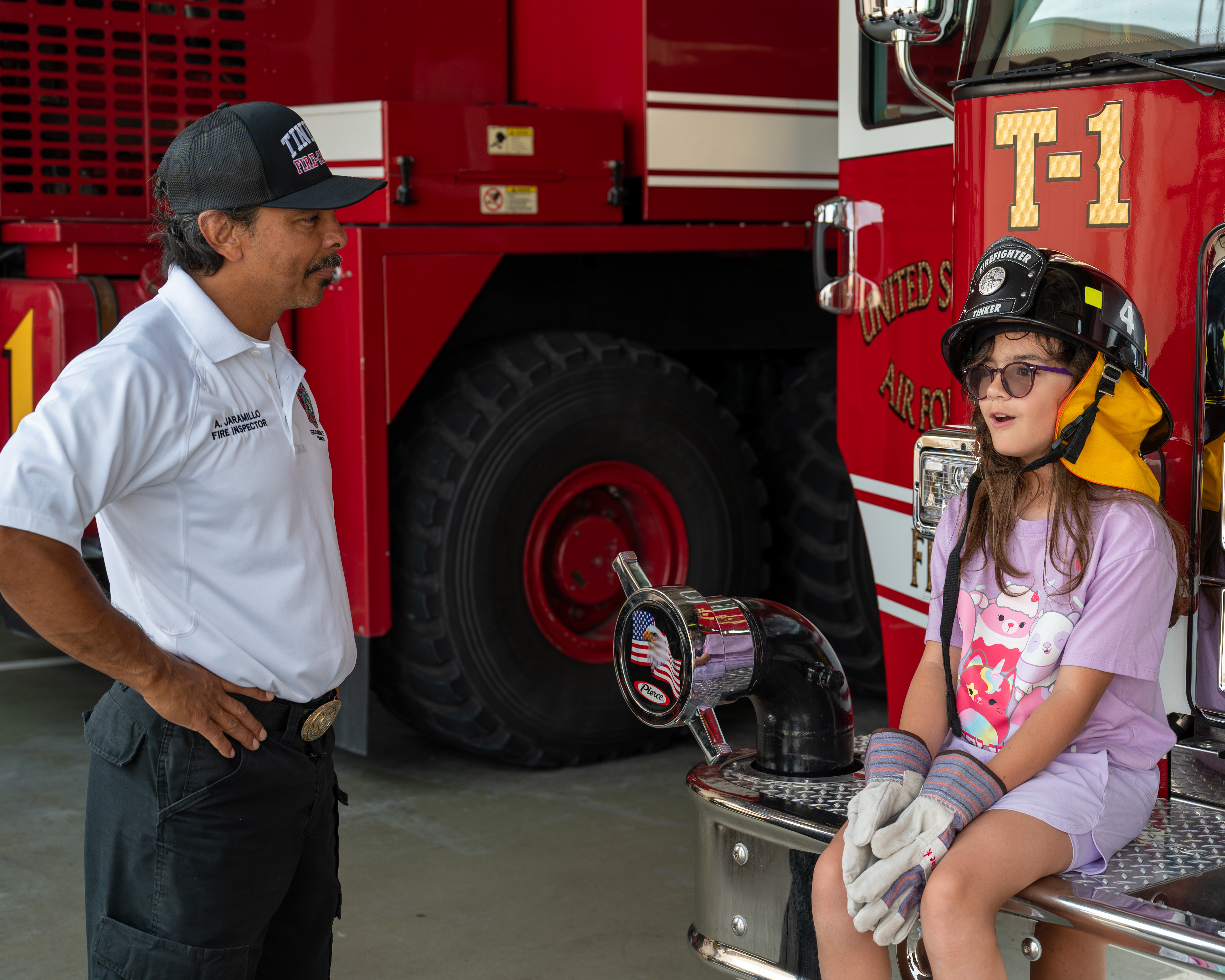 Future heroes in training: Tinker hosts first junior firefighter camp