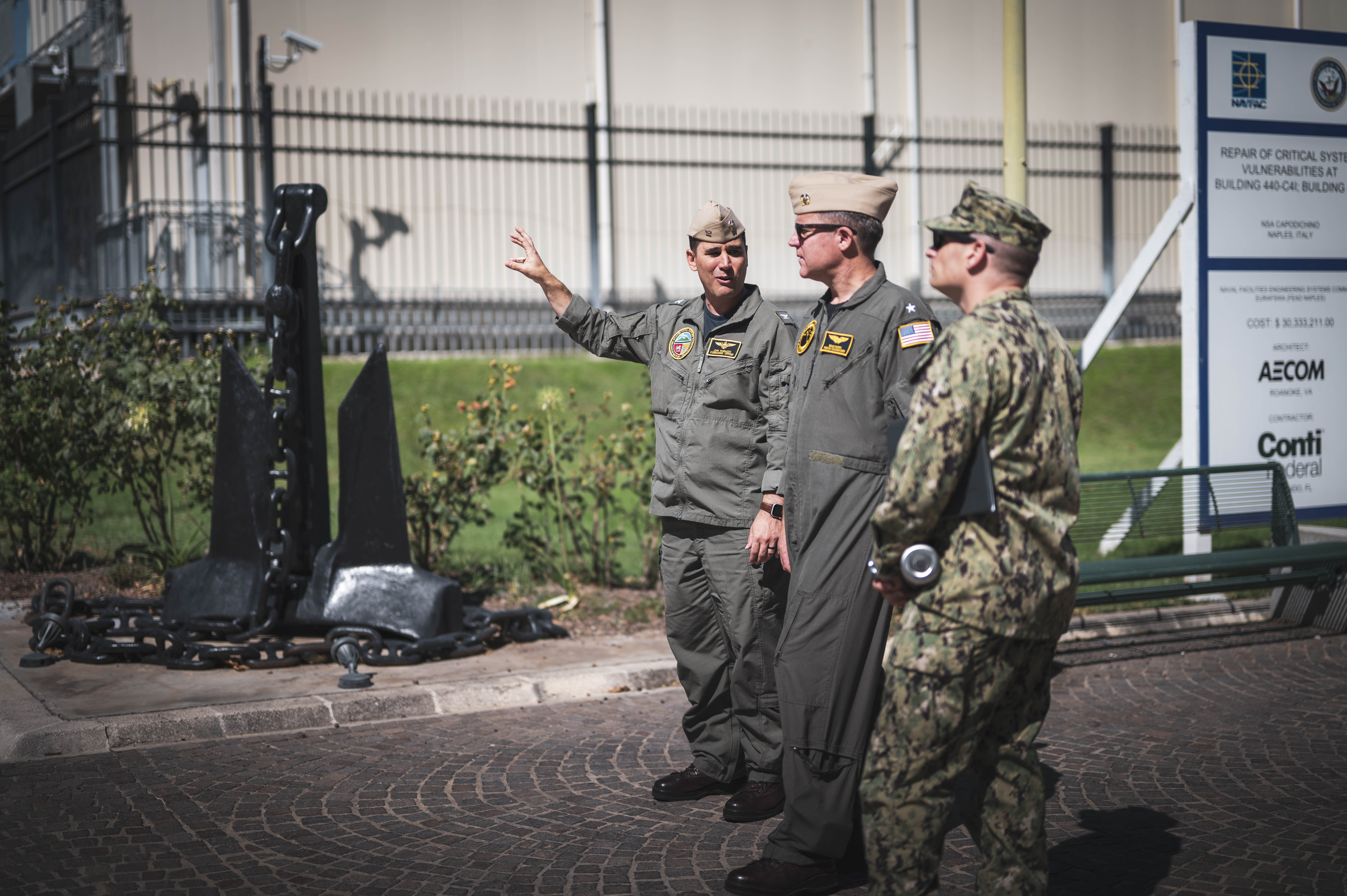 Commander, Navy Region Europe, Africa, Central Rear Adm. Brad Rosen ...