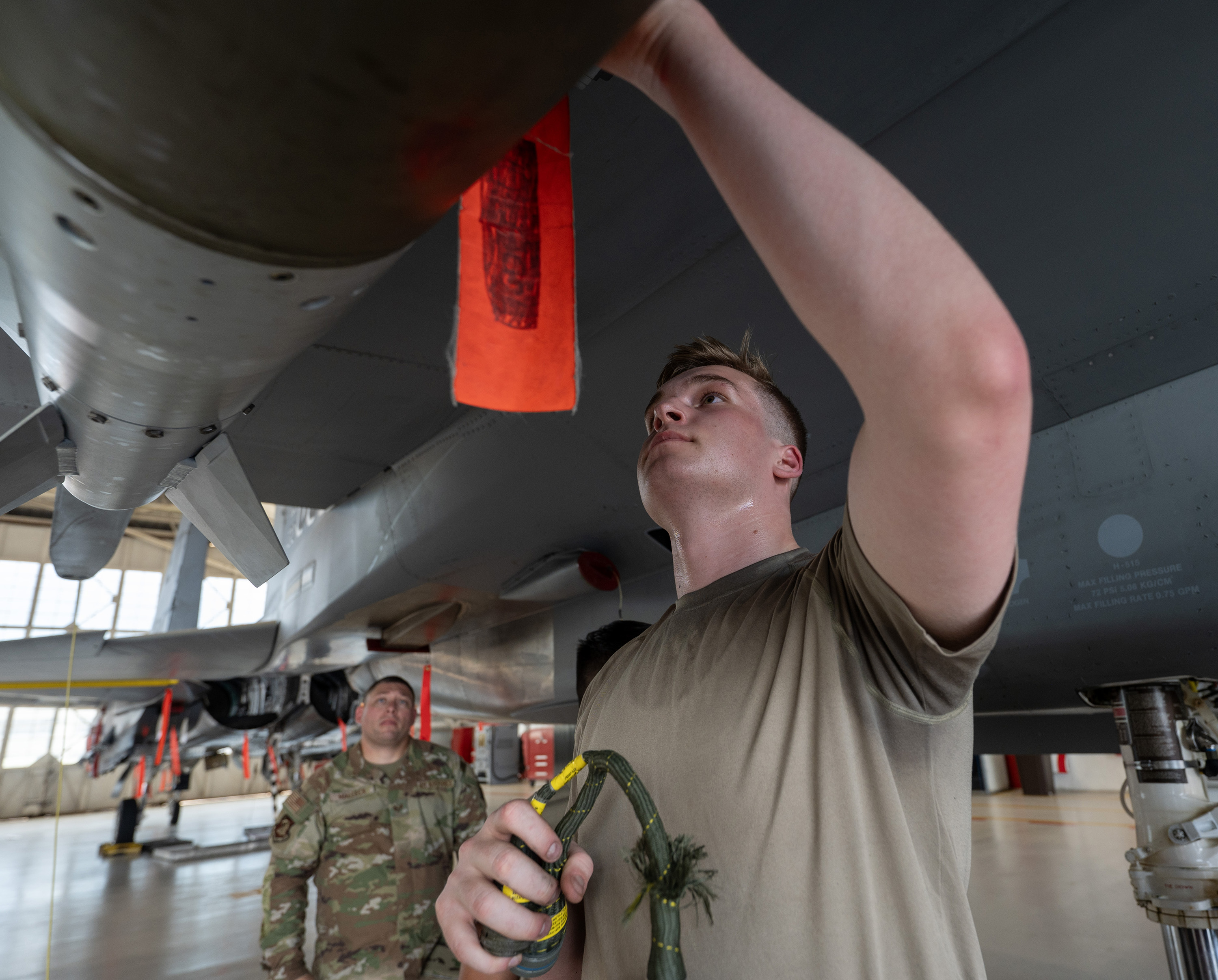 Weapons loaders battle for victory