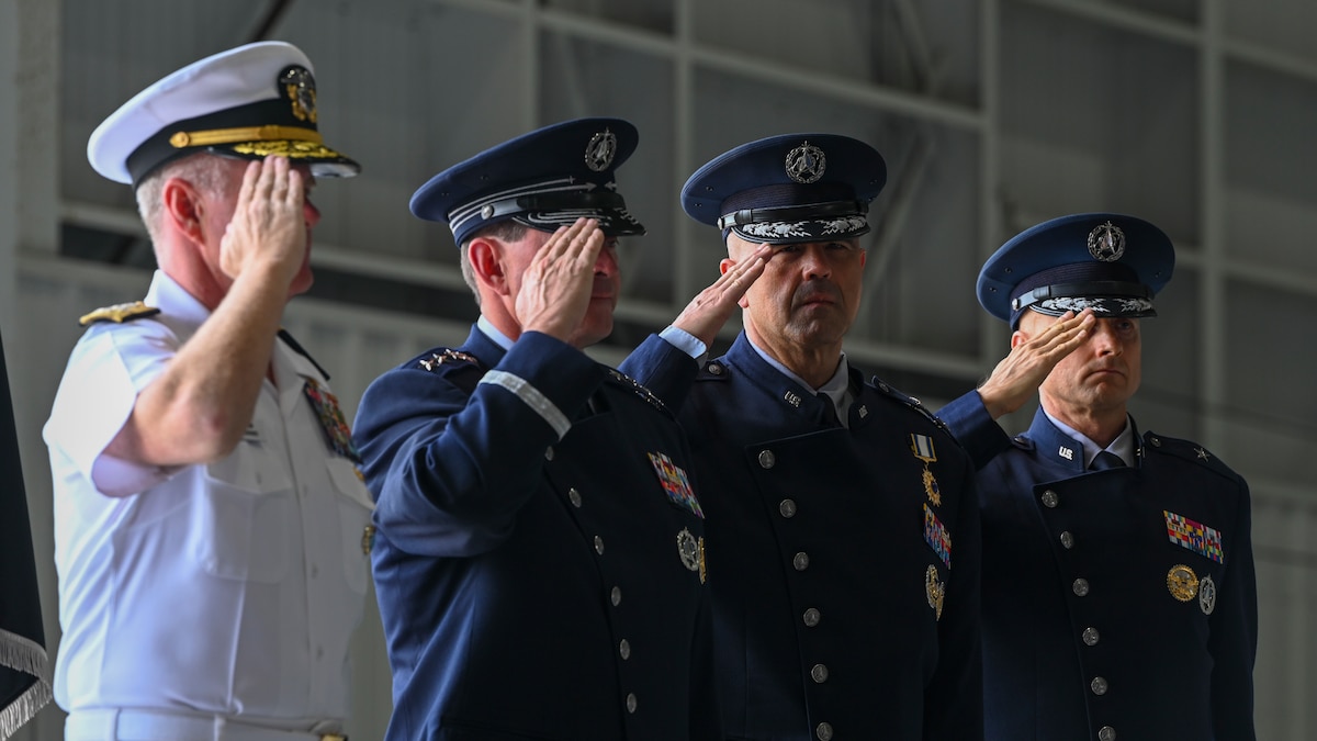 U.S. Space Forces - Indo-Pacific holds first change of command ceremony ...