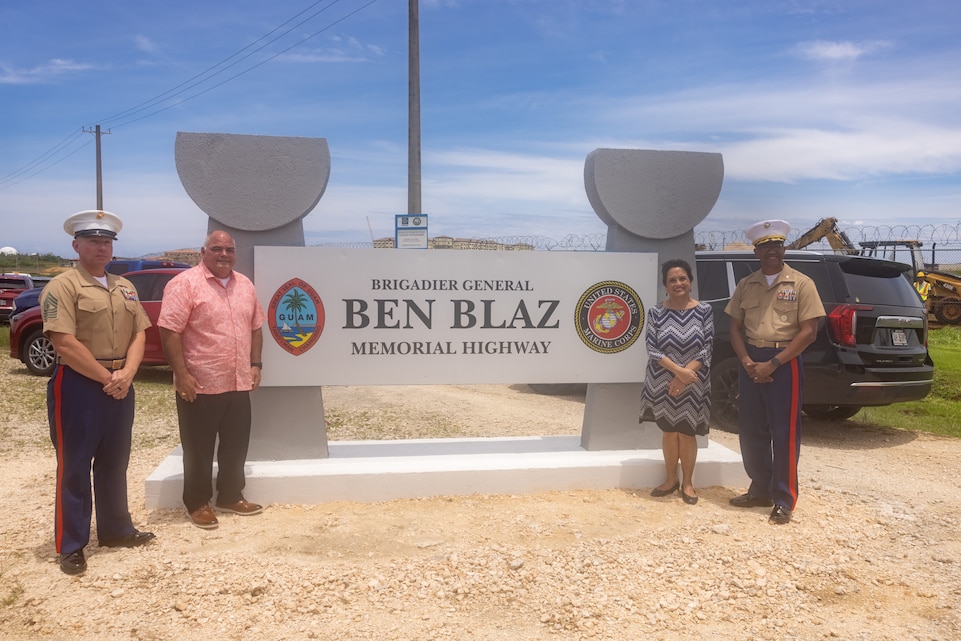 Brigadier General Vicente “Ben” T. Blaz honored in renaming of Guam Route 3 to “Brigadier ...