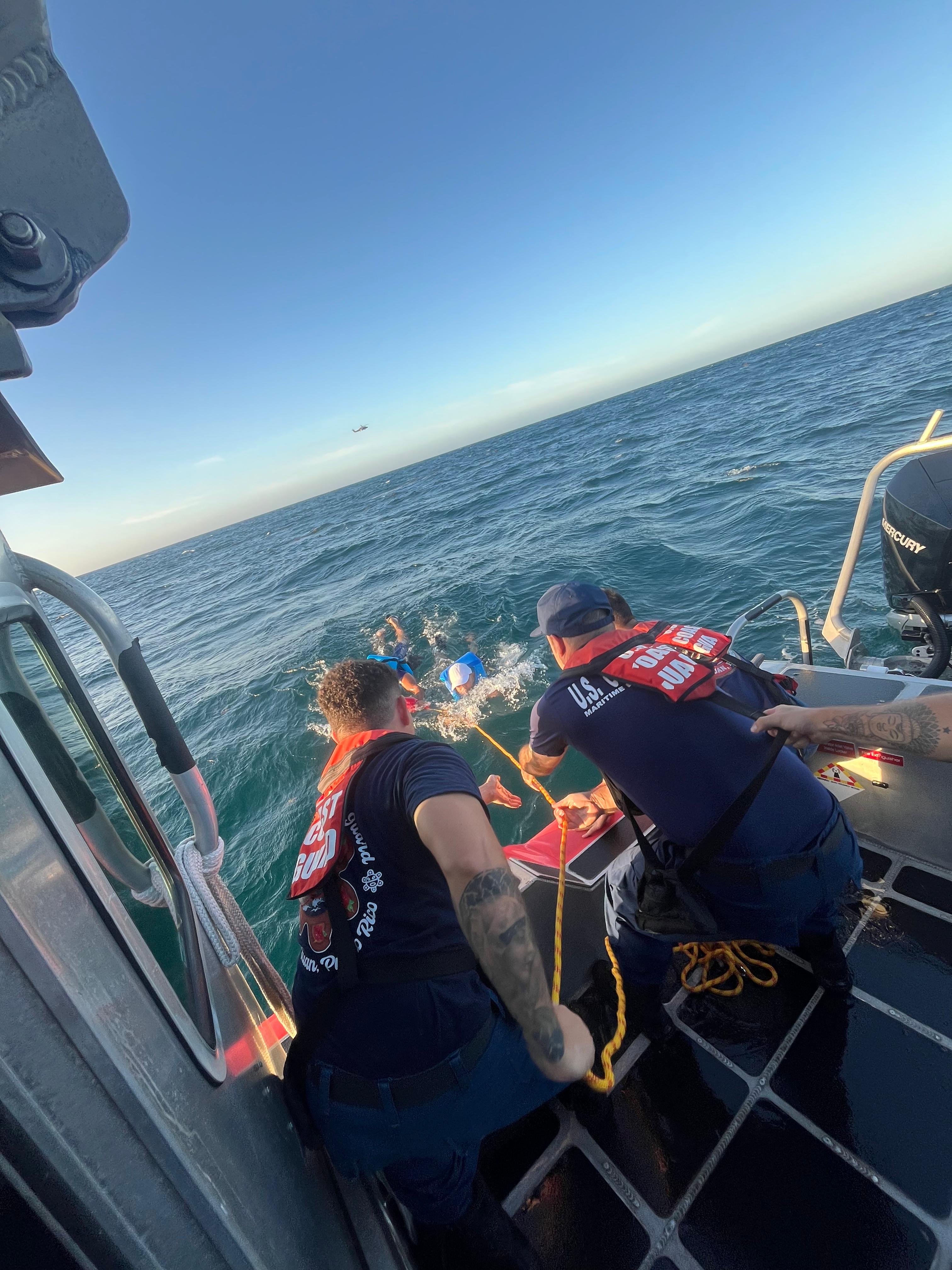 Coast Guard rescues 3 persons from a sinking vessel north of San Juan ...