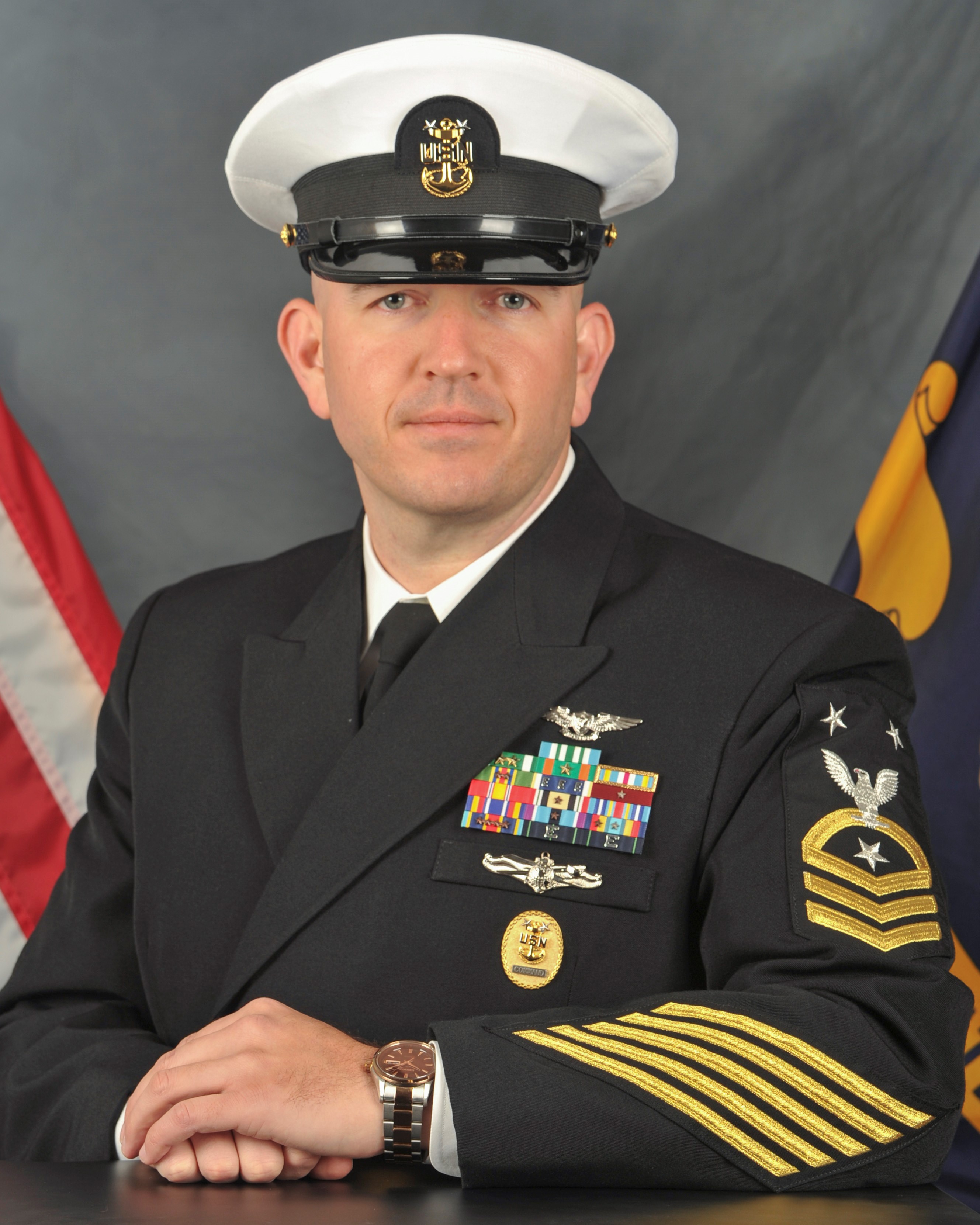 Command Master Chief (IW/AW/SW) Robert A. Lewis, Naval Computer and ...