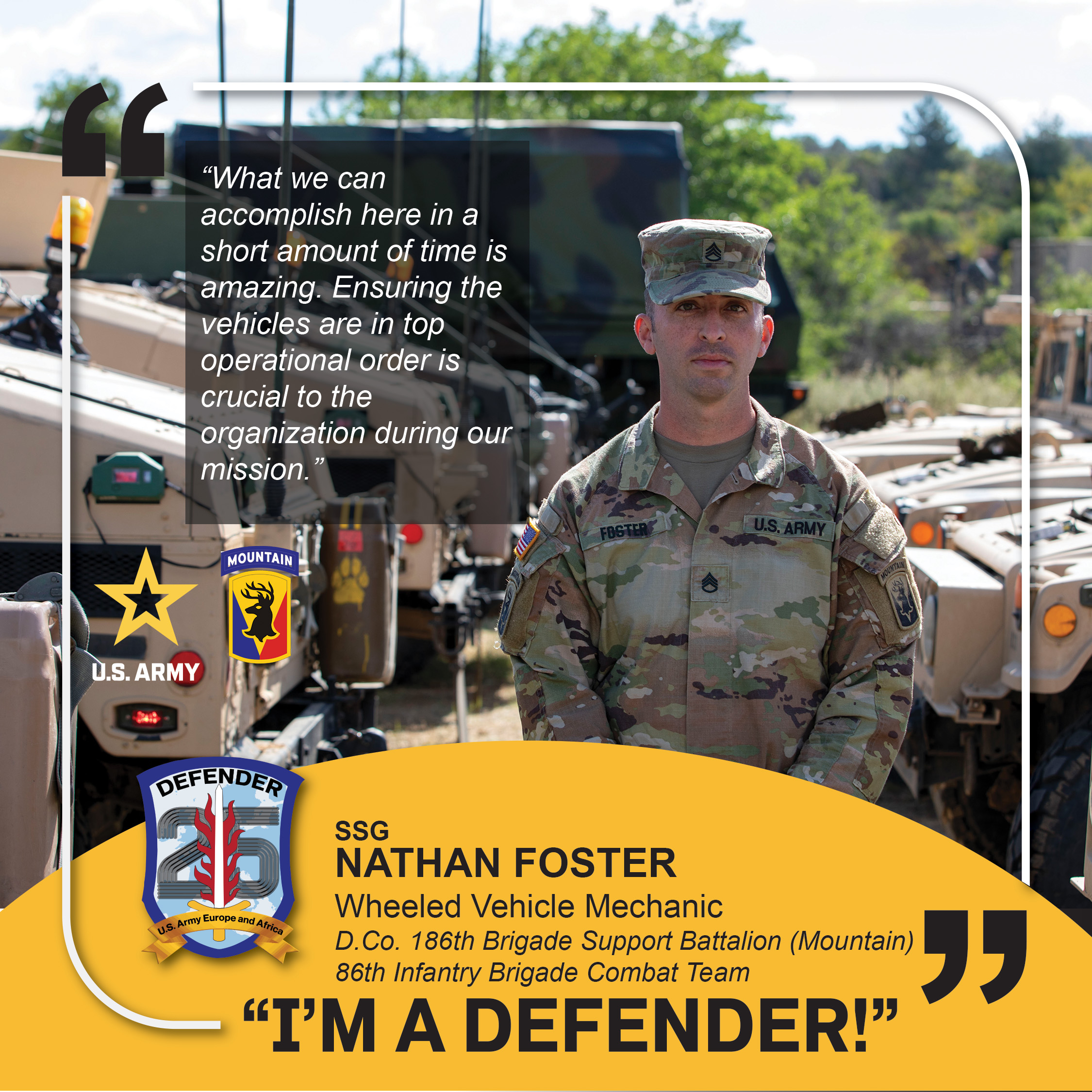 I'M A DEFENDER - Staff Sgt. Nathan Foster