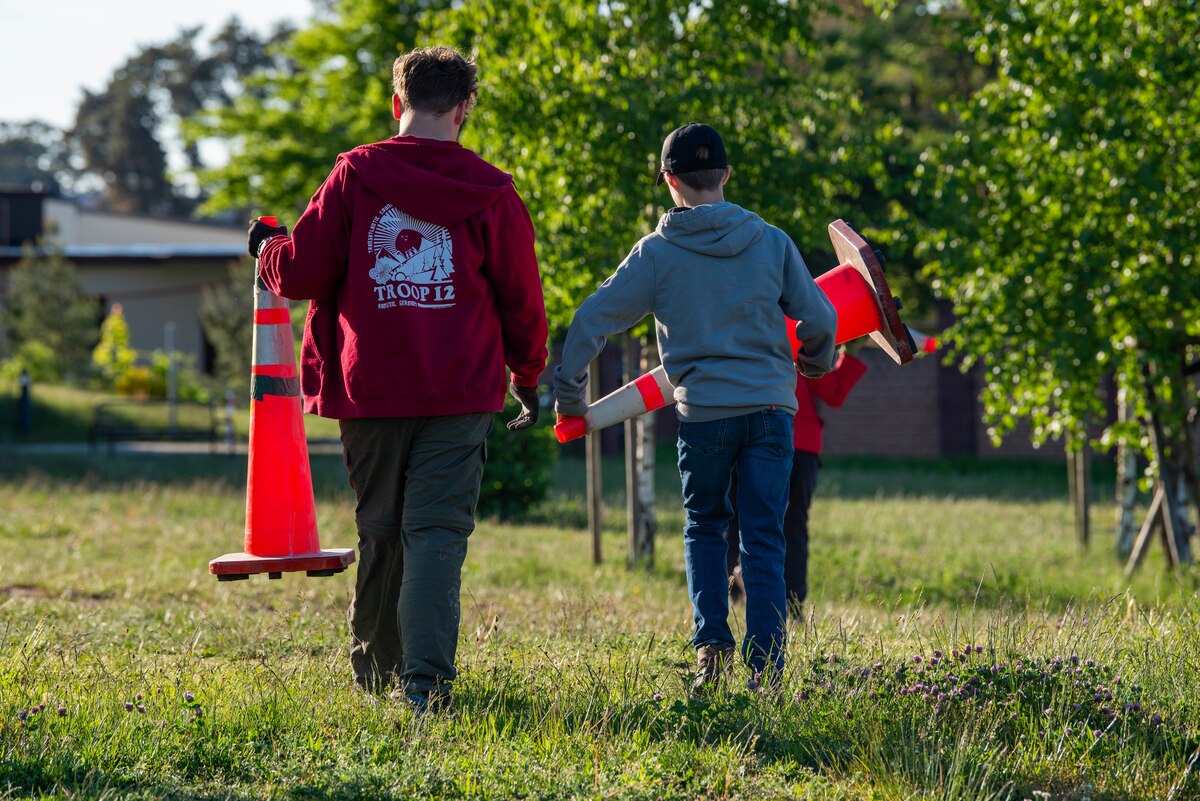 Local Boy Scout leads construction of disc golf course at Ramstein AB ...