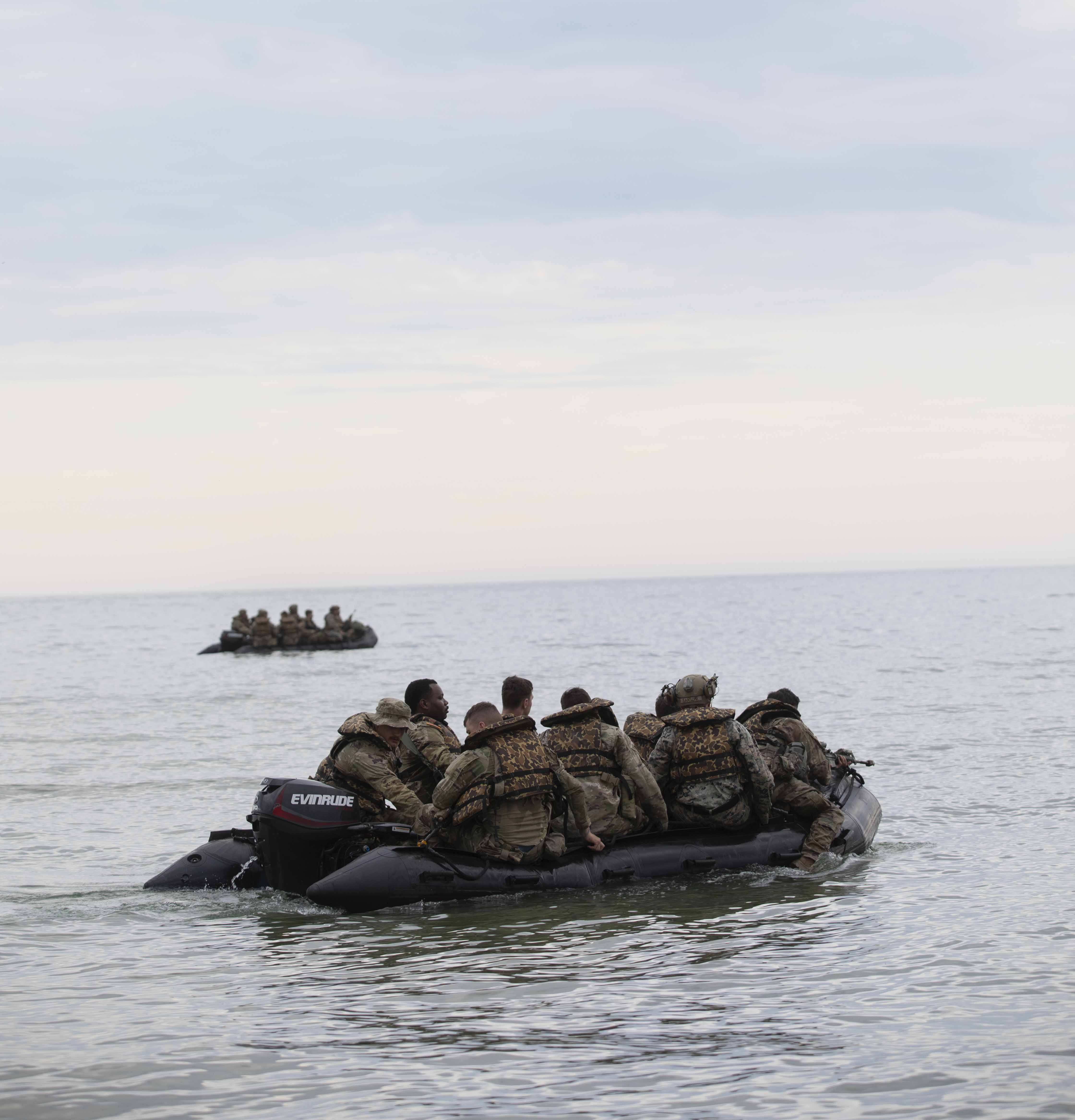 Zodiac boats during Immediate Response