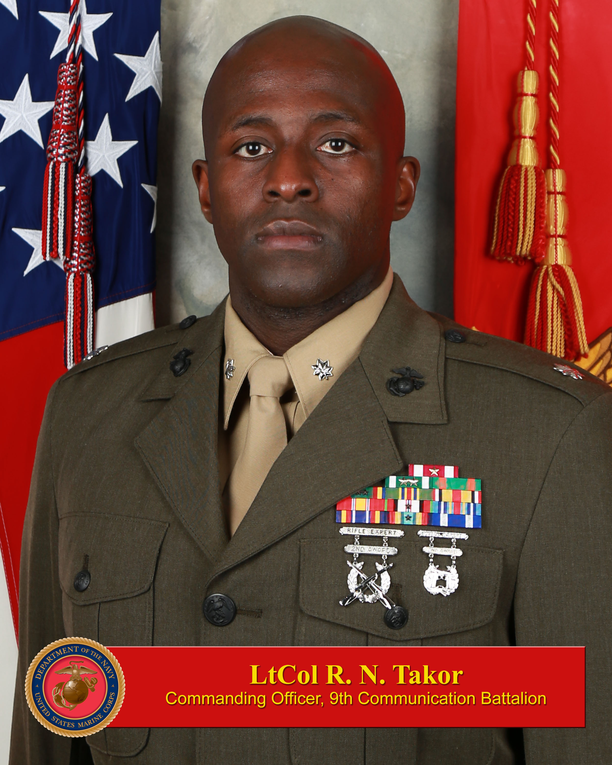 Lt. Col. Raymond N. Takor > I Marine Expeditionary Force > Biography