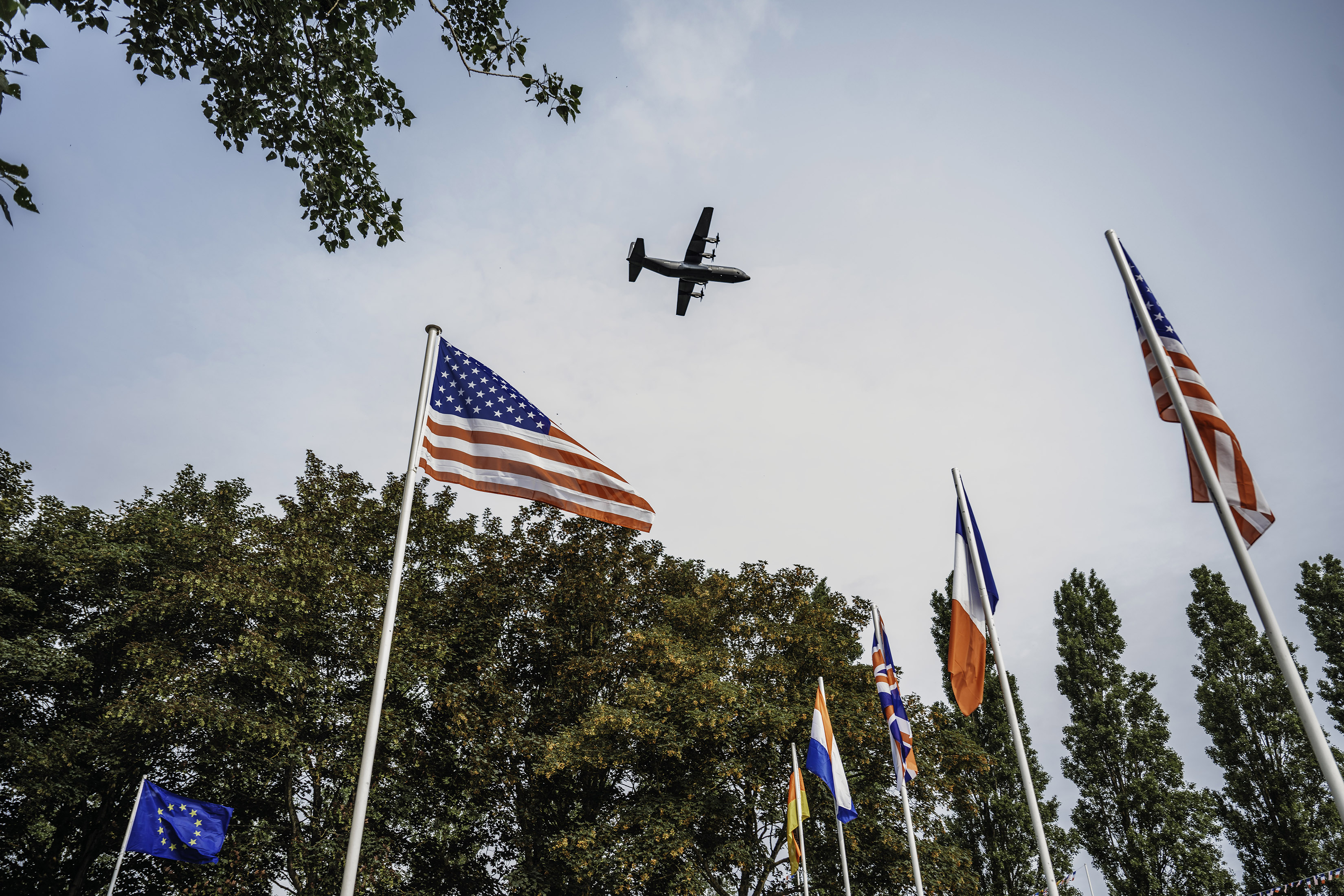 Flyover during D-Day commemoration at Chef-du-Pont
