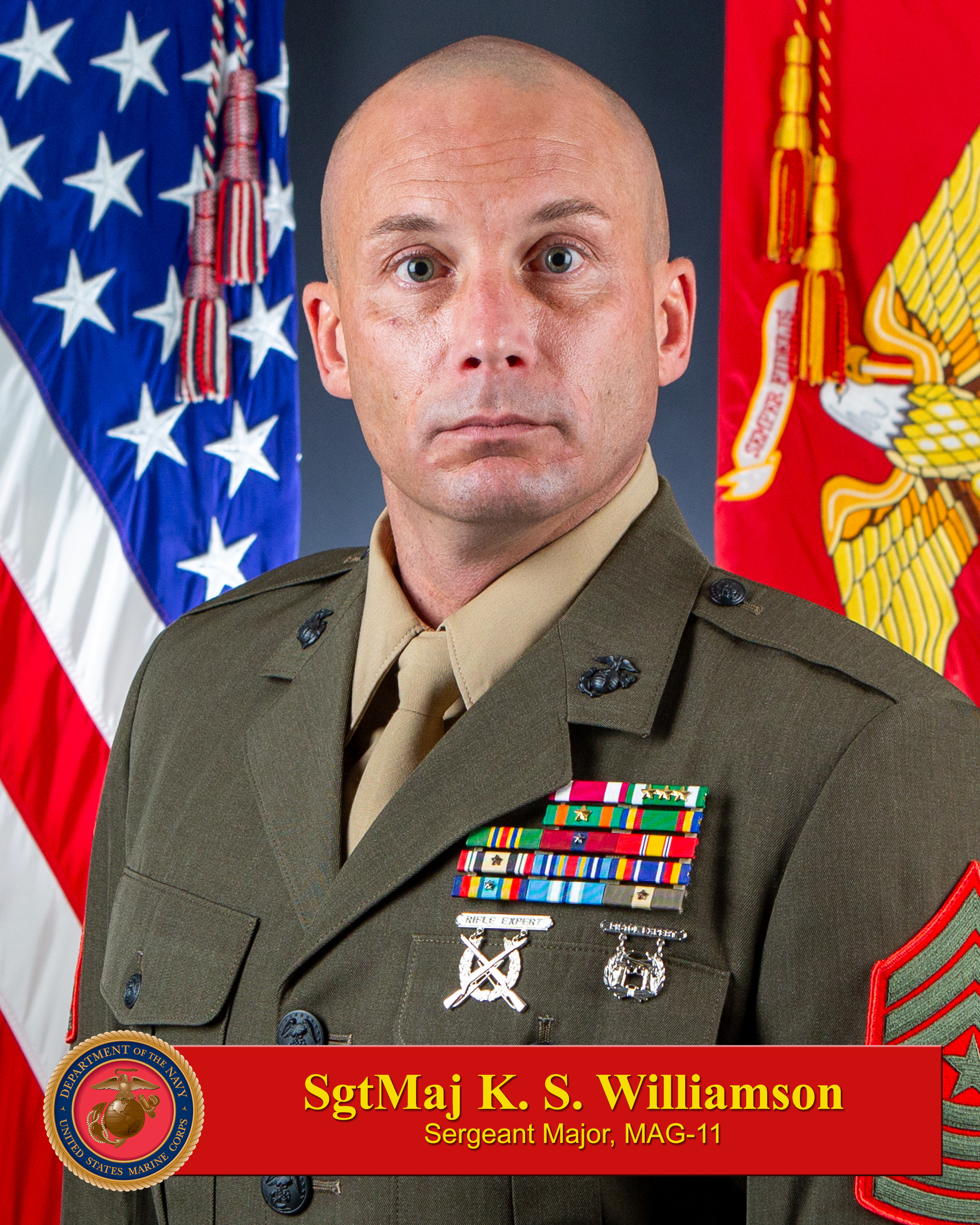 Sergeant Major Kenneth S. Williamson > 3rd Marine Aircraft Wing > Biography