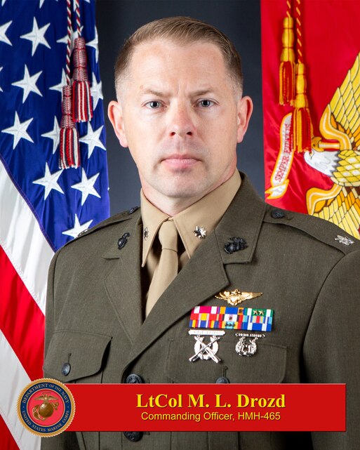 Lieutenant Colonel Michael L. Drozd > 3rd Marine Aircraft Wing > Biography