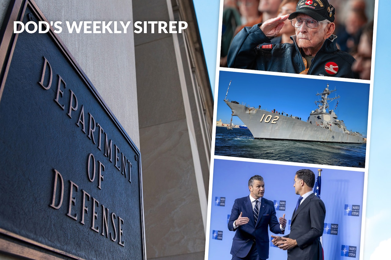 This Week in DOD: USS Sampson Deploys to Southern Border; Army Meets Recruiting Goals; Hegseth ...
