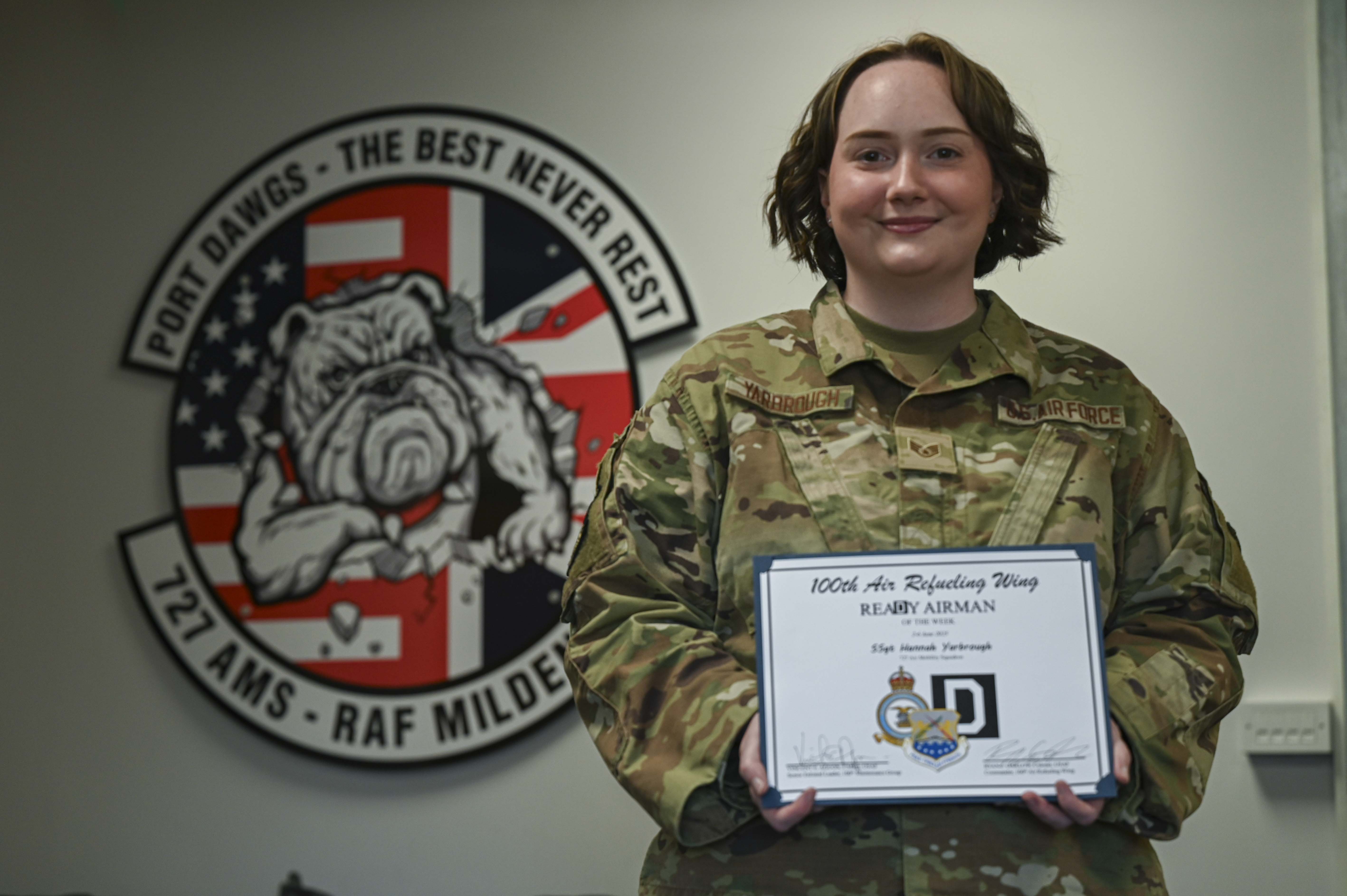 Ready Airman of the week: SSgt. Hannah Yarbrough > Royal Air Force ...
