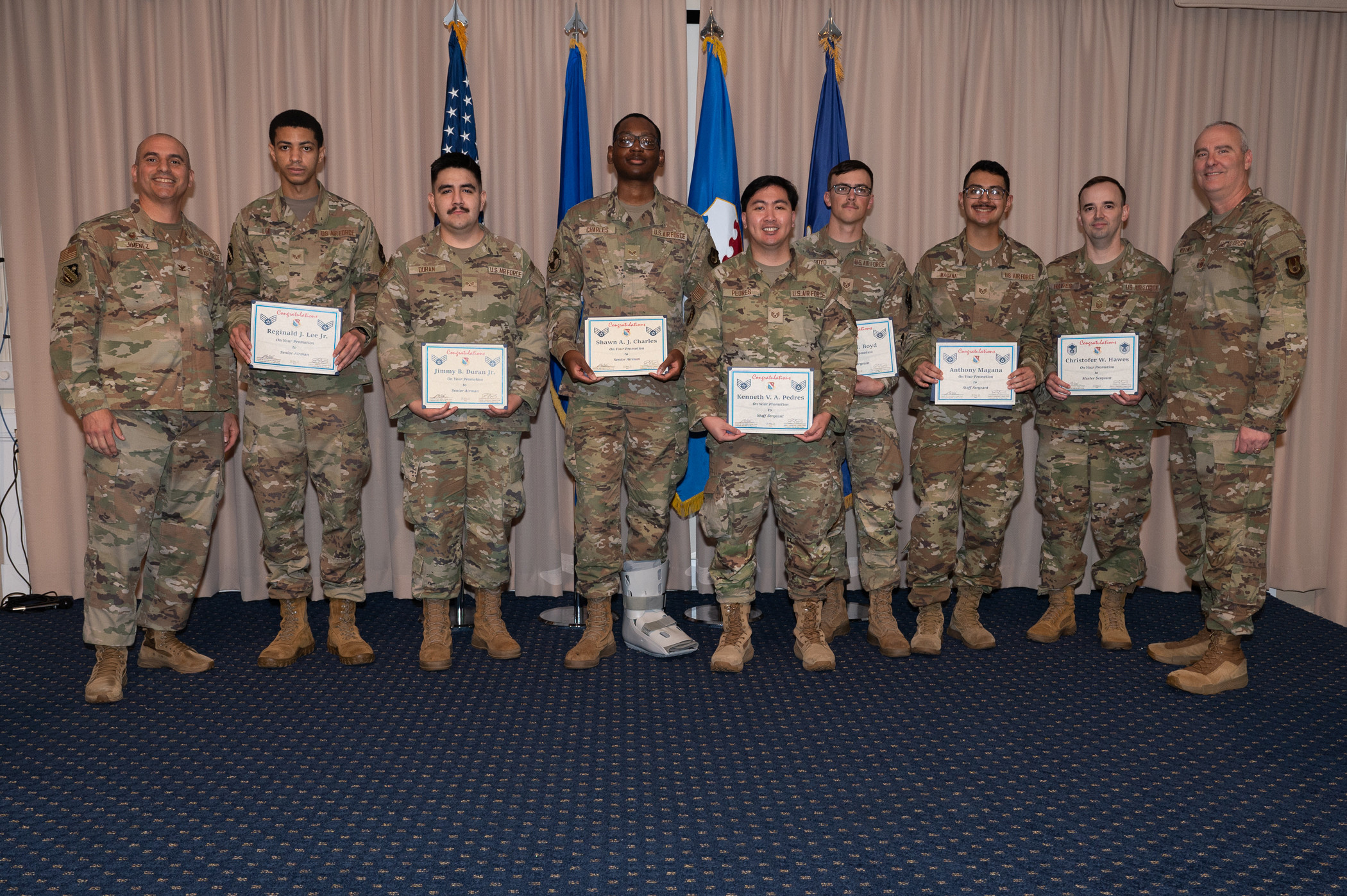 Hanscom AFB celebrates enlisted Airmen promotion