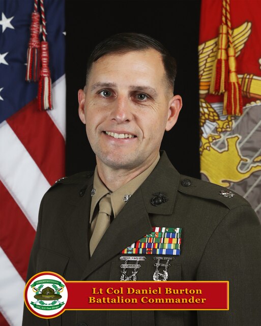 Lieutenant Colonel Daniel J. Burton > Marine Corps Recruit Depot, San ...