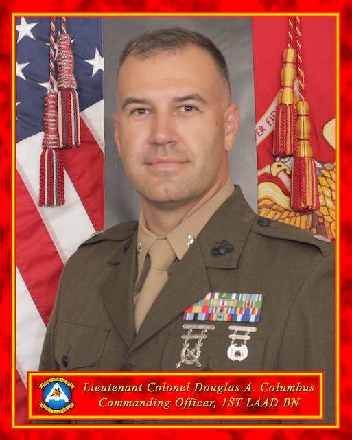 Lieutenant Colonel Douglas Columbus > 1st Marine Aircraft Wing > Biography