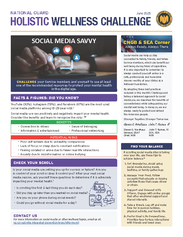 Holistic Wellness Challenge - The National Guard