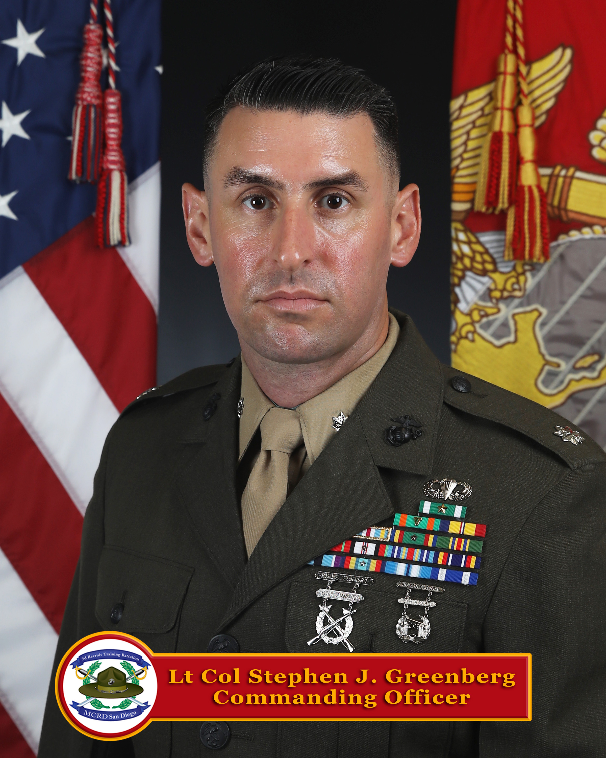 Lieutenant Colonel Stephen J. Greenberg > Marine Corps Recruit Depot ...
