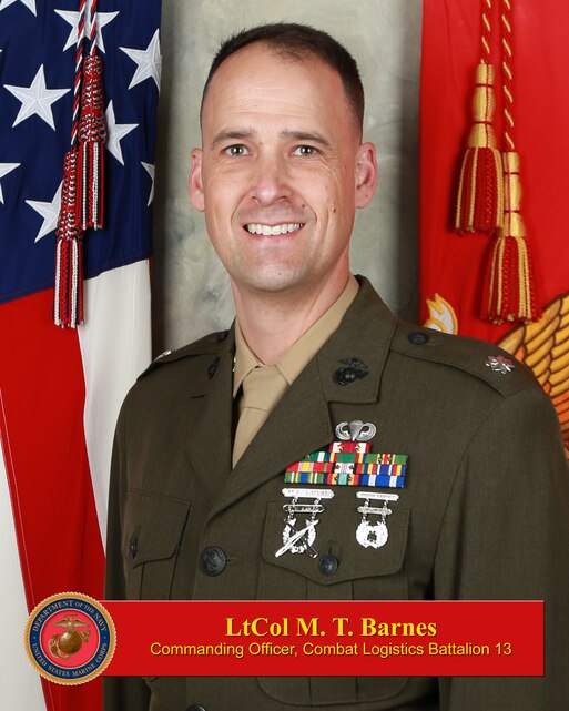LIEUTENANT COLONEL MATTHEW T. BARNES > 1st Marine Logistics Group ...