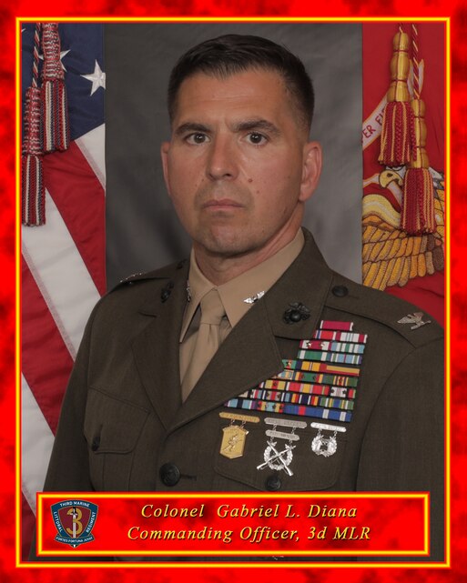 Colonel Gabriel L. Diana > 3d Marine Littoral Regiment > Biography