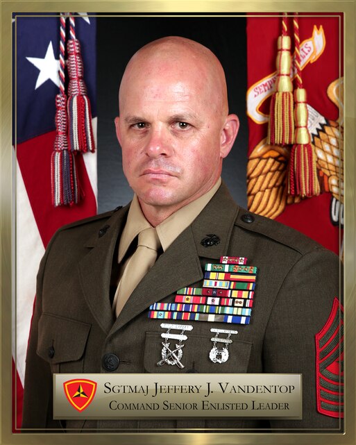 Sergeant Major Jefferey J. Vandentop > 3rd Marine Division > Biography