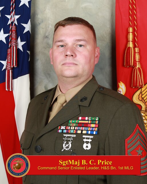 Sergeant Major Brian C. Price > 1st Marine Logistics Group > Biography