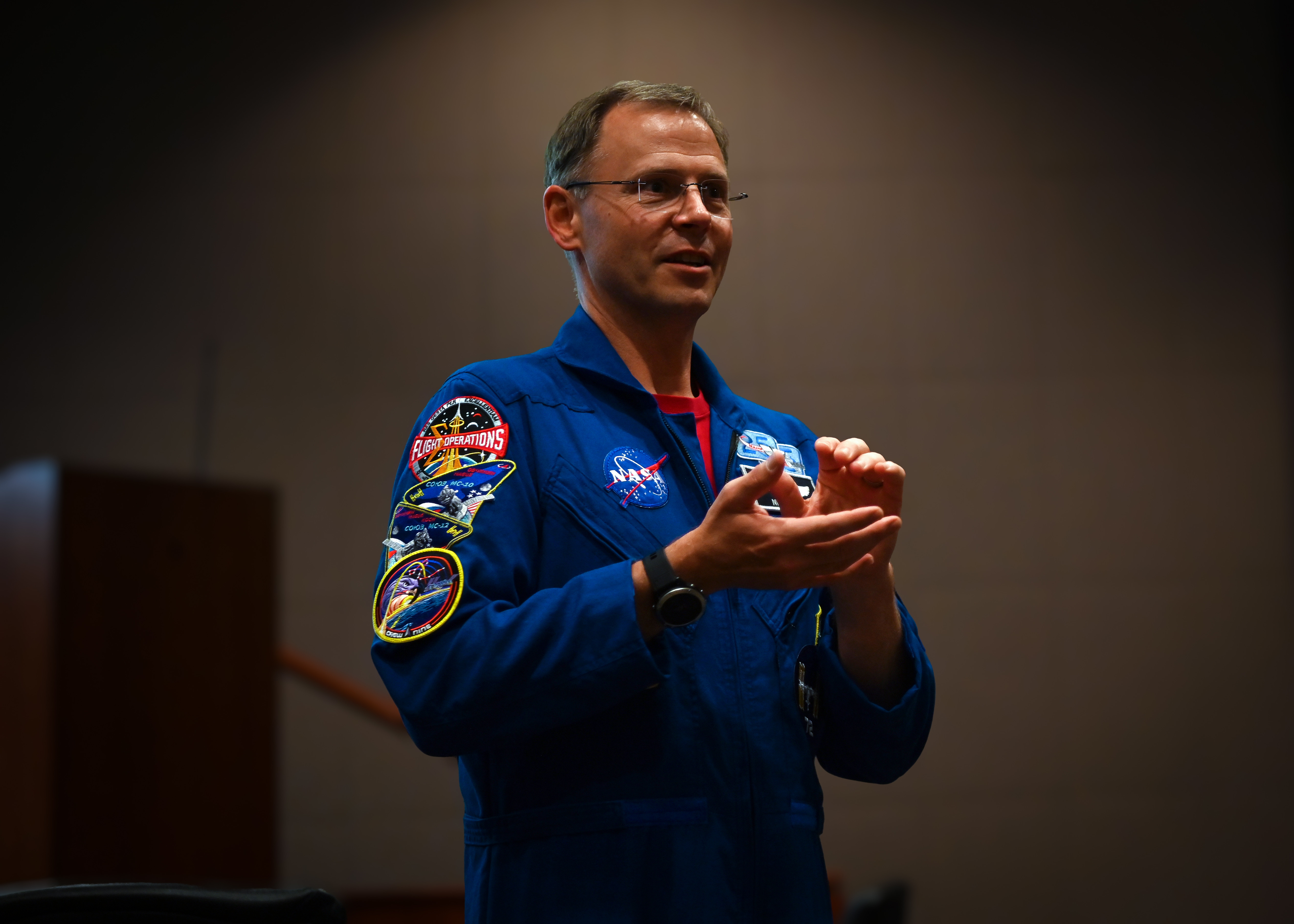 USSF Guardian and Crew-9 Commander Col. Nick Hague talks resilience at VSFB