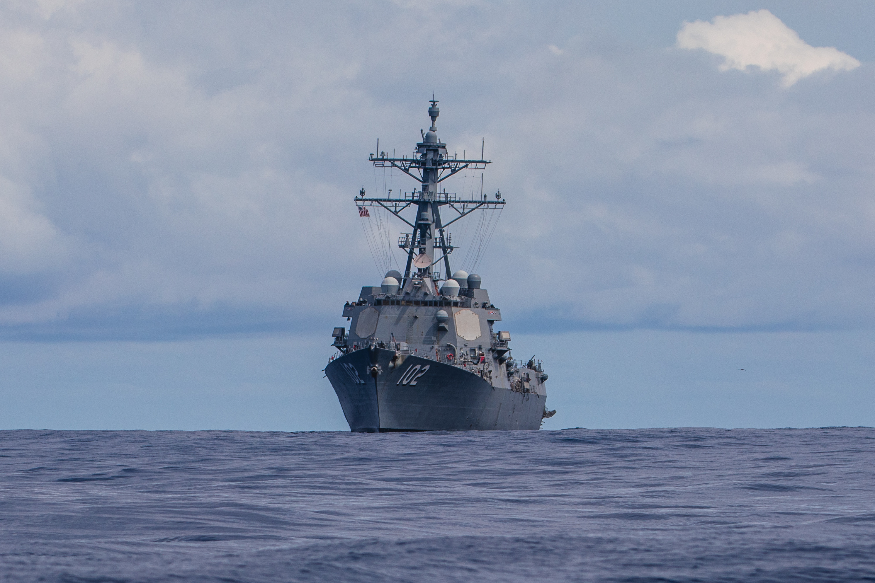 U.S. Coast Guard, USS Sampson conduct drug interdiction in Eastern ...