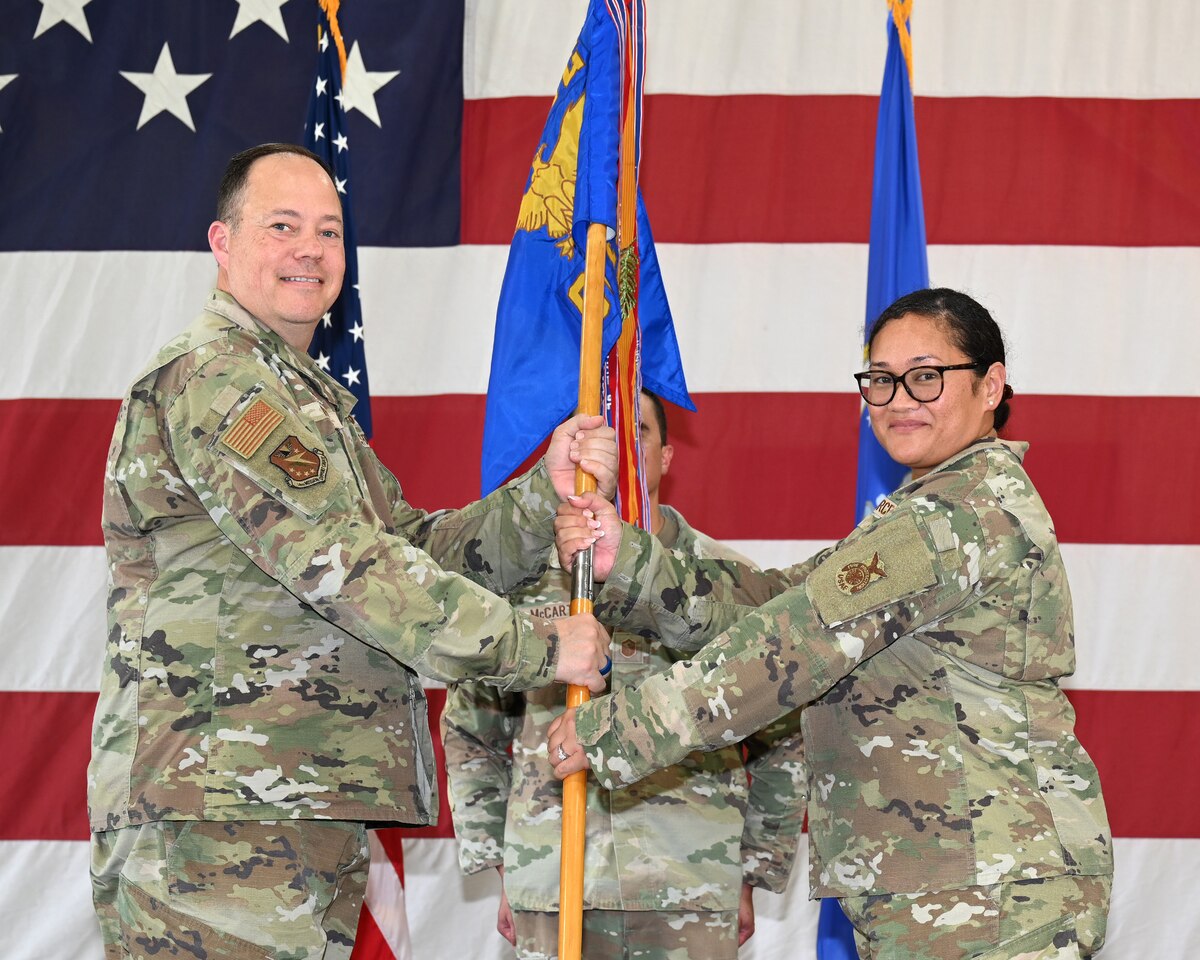 Te'o assumes command of 14th Civil Engineer Squadron at Columbus AFB ...
