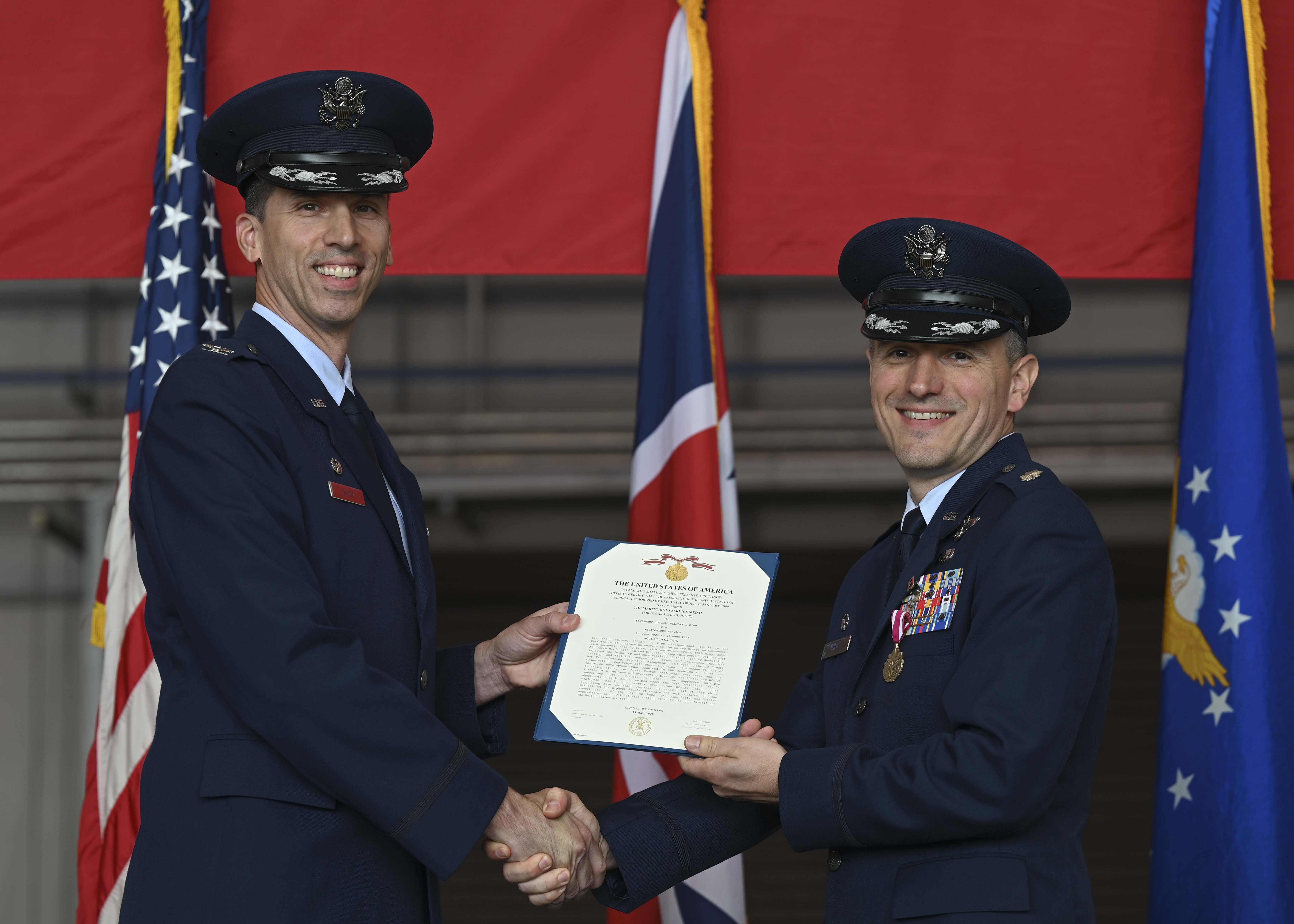The 95th RS holds change of command ceremony > Royal Air Force ...