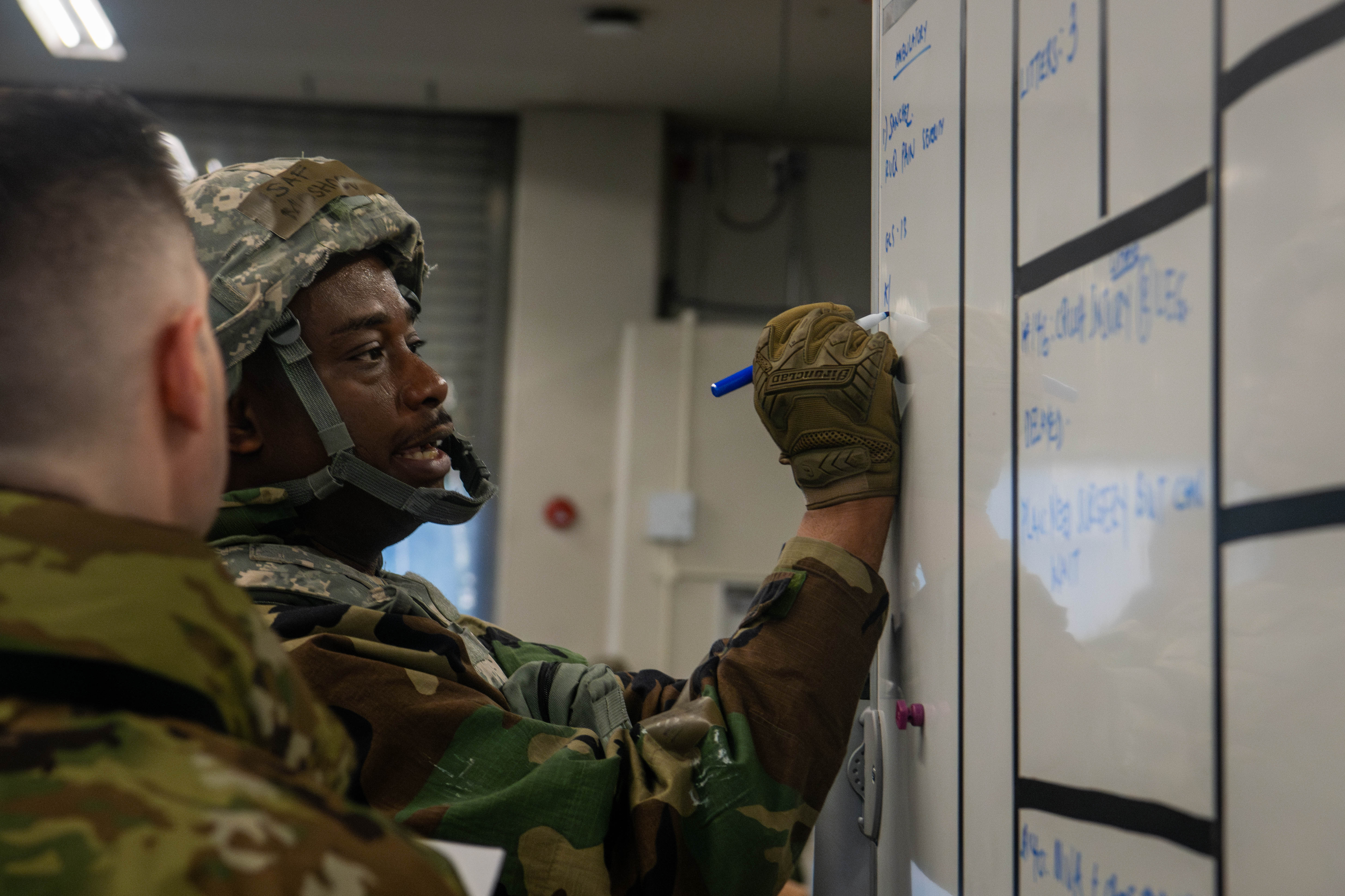 374 MDG exercise aeromedical evacuation procedures during BM 25-2 ...