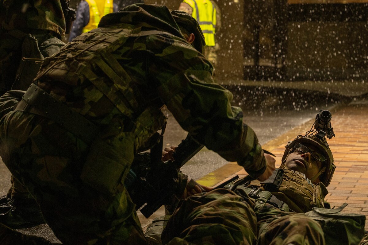 374 SFS responds to active shooter, ground attack scenarios during BM ...
