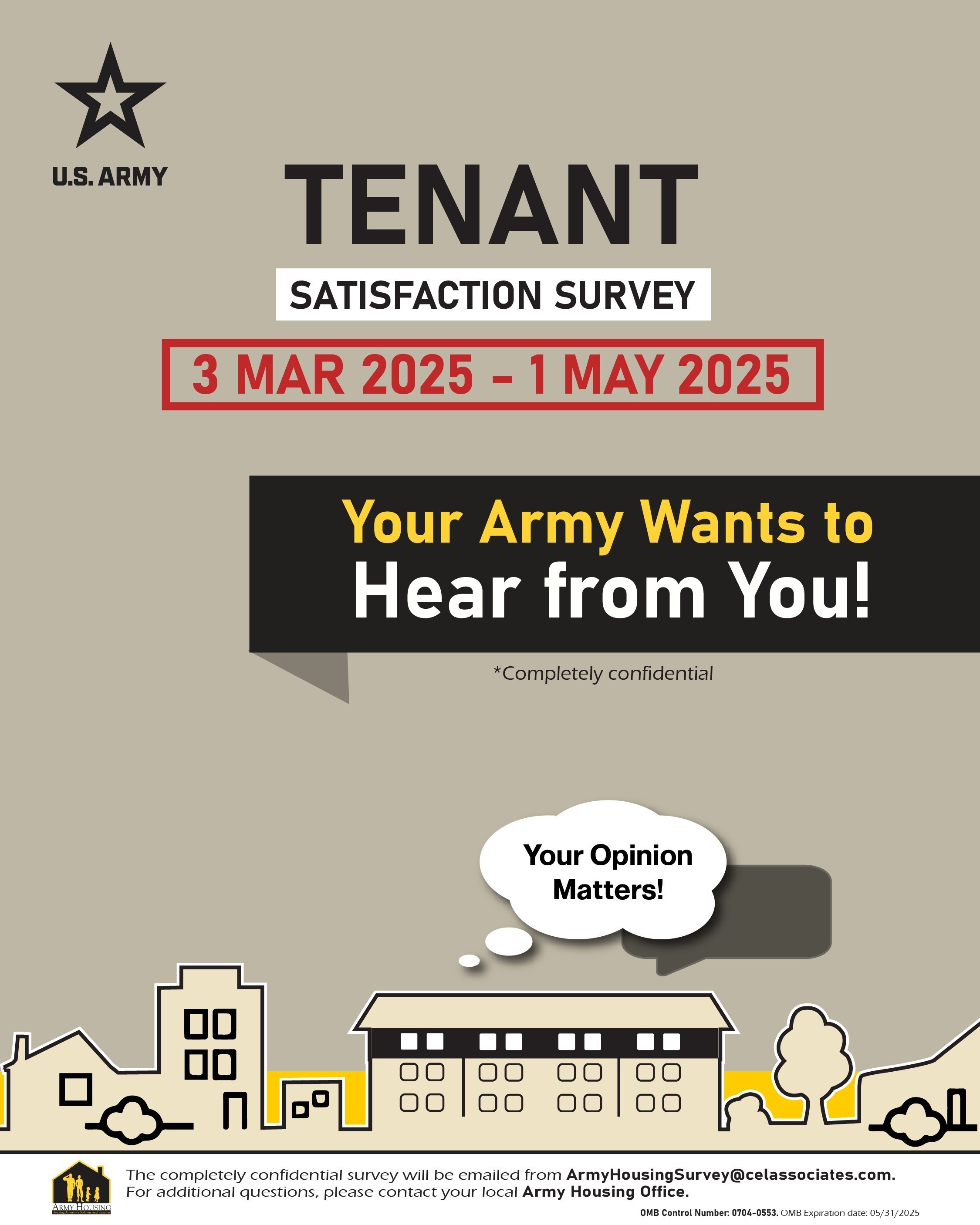 Army launches 2025 Tenant Satisfaction Survey to enhance housing ...