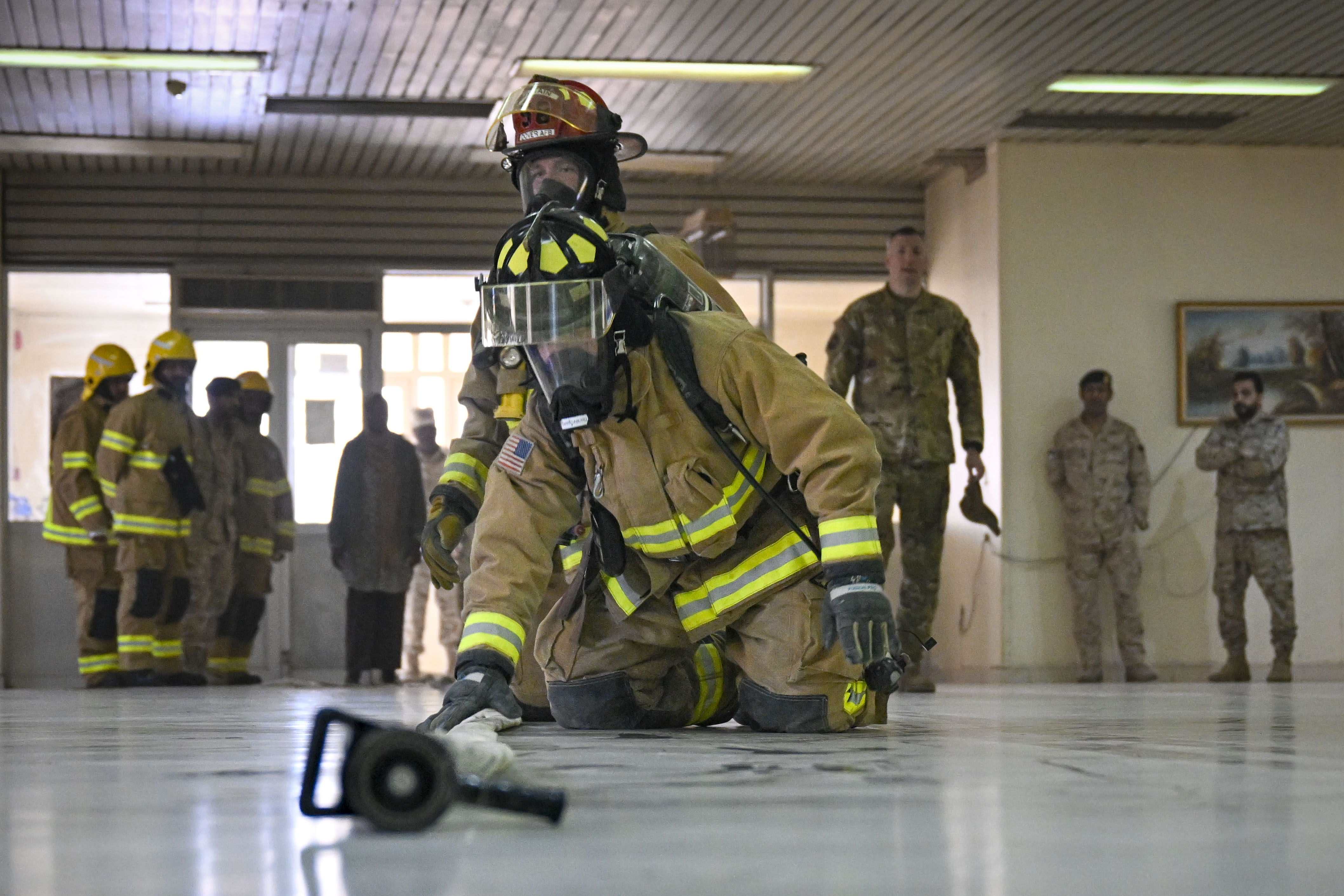 386th ECES and host nation firefighters partner in hands-on training ...
