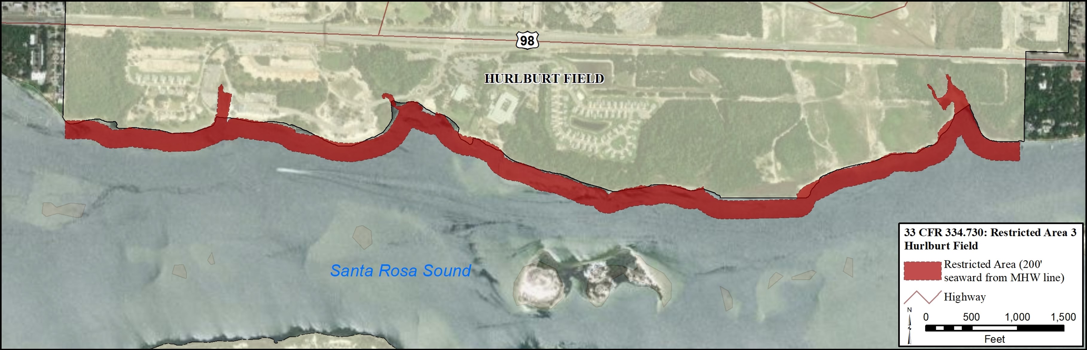 Eglin waterway restriction map