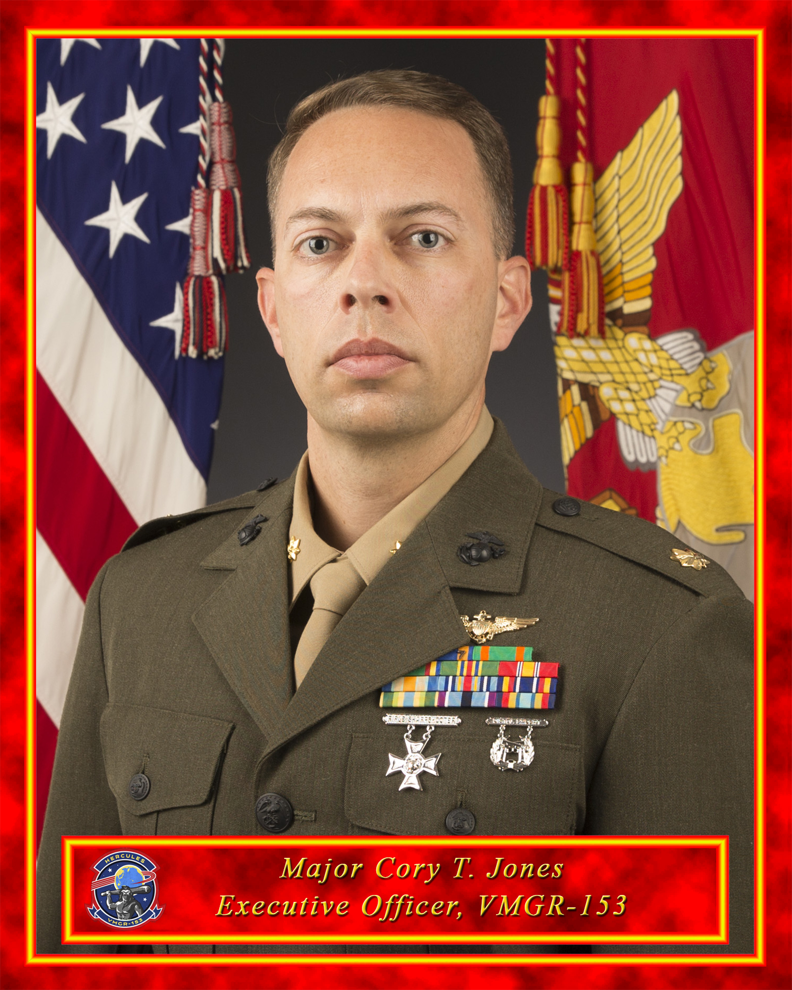 Major Cory T. Jones, Executive Officer, VMGR-153