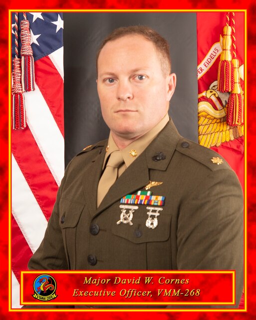 Major David W. Cornes > 1st Marine Aircraft Wing > Biography